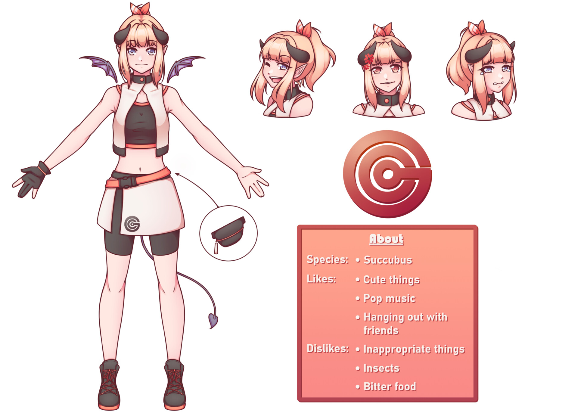 ArtStation - Succubus Iris (OC Character Sheet)