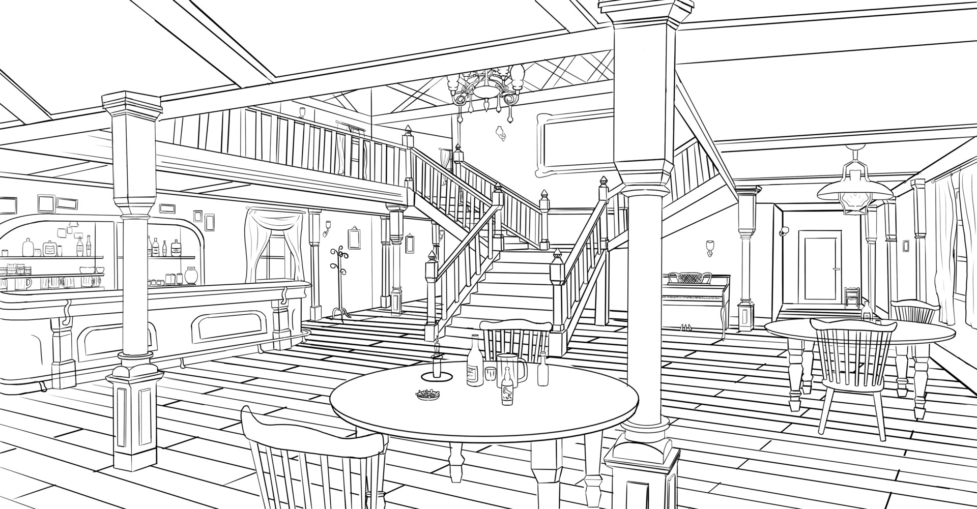 ArtStation - Line saloon