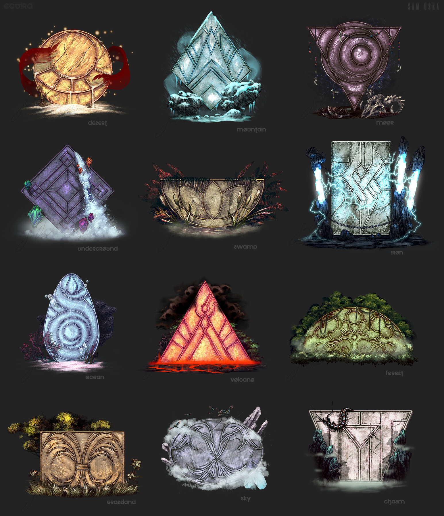 ArtStation - Region Emblems