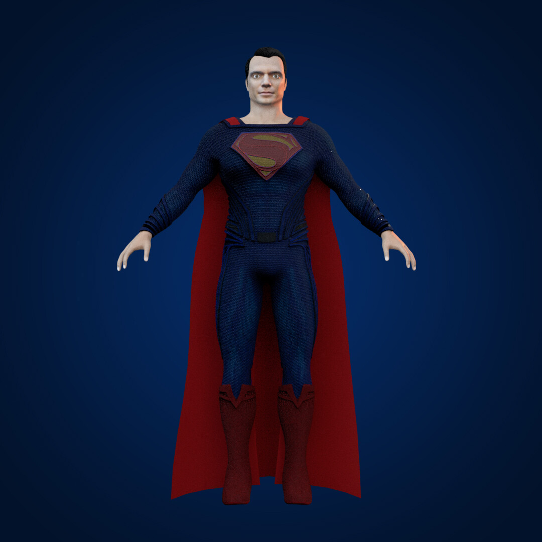 ArtStation - 3D modelling Superman Man of Steel