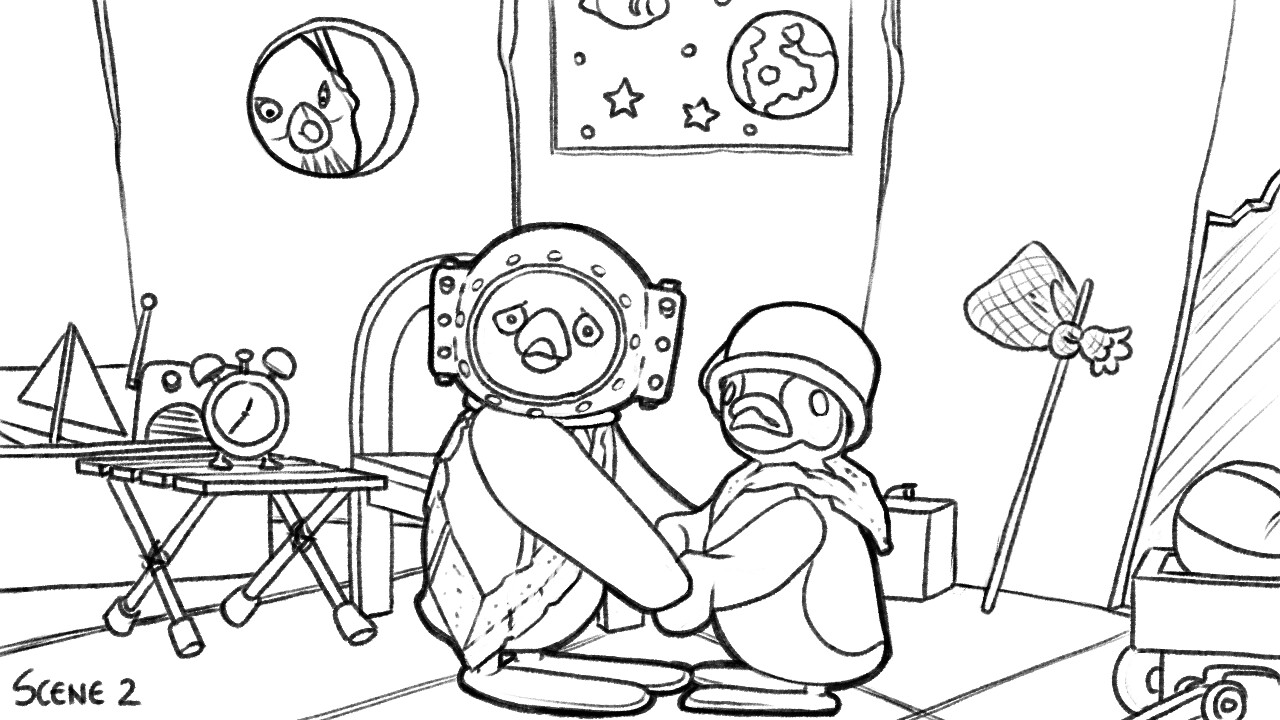 pingu coloring pages