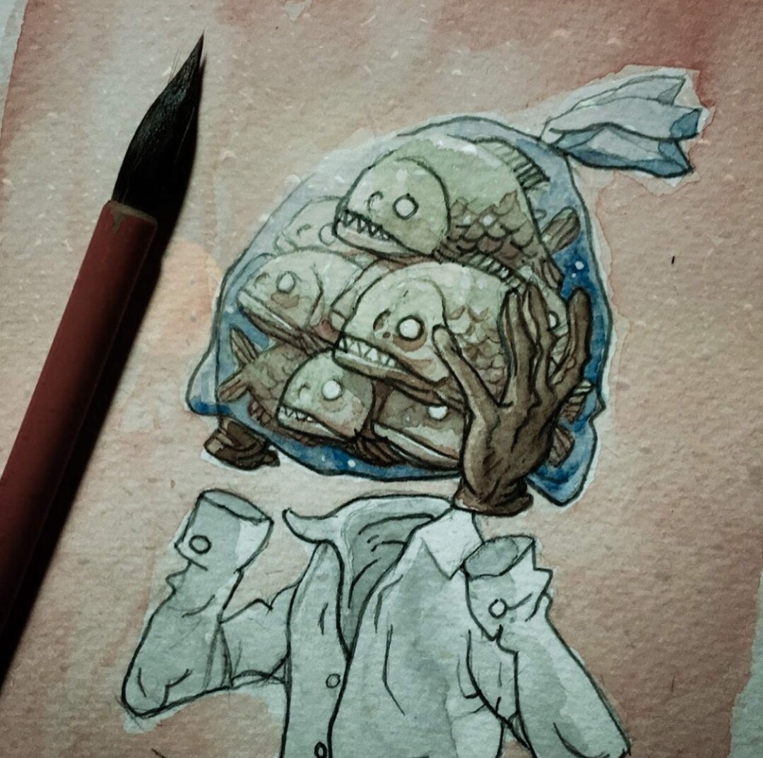 ArtStation - Ink ink ink and watercolor