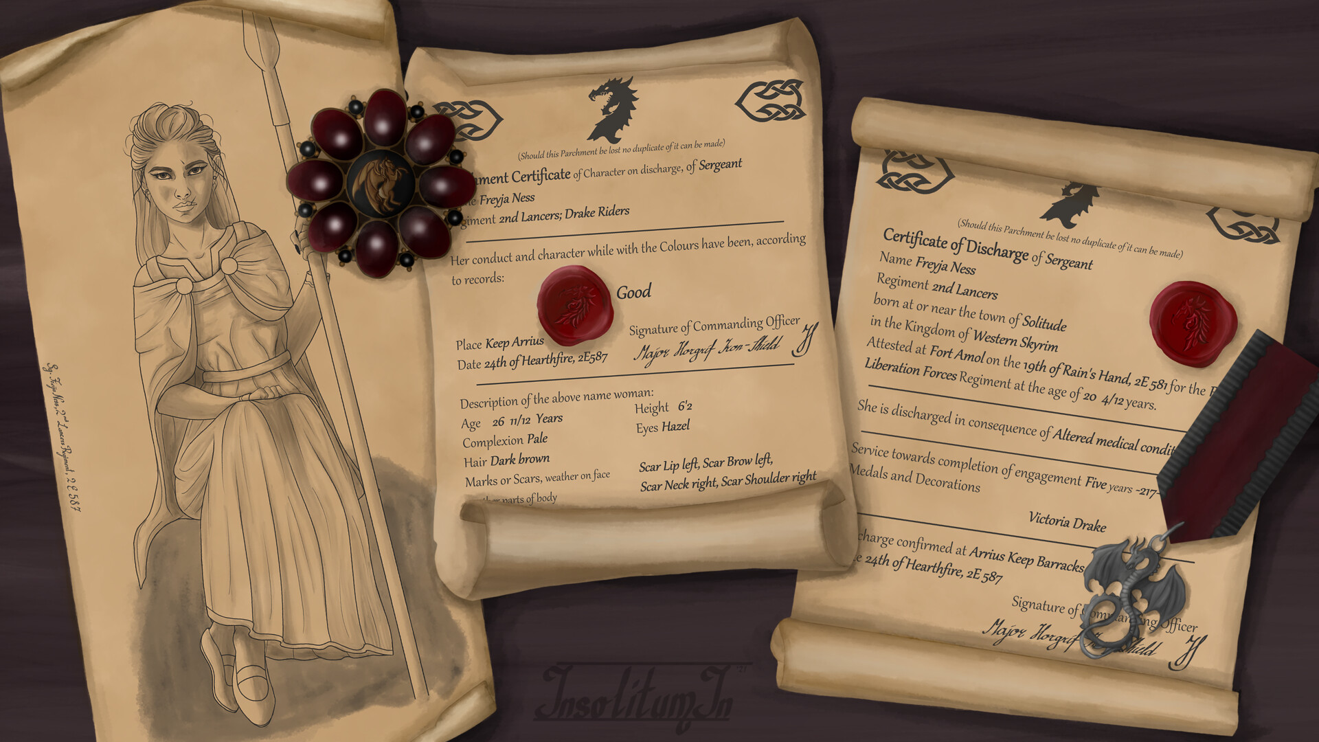 ArtStation - Character Sheet: Freyja Ness