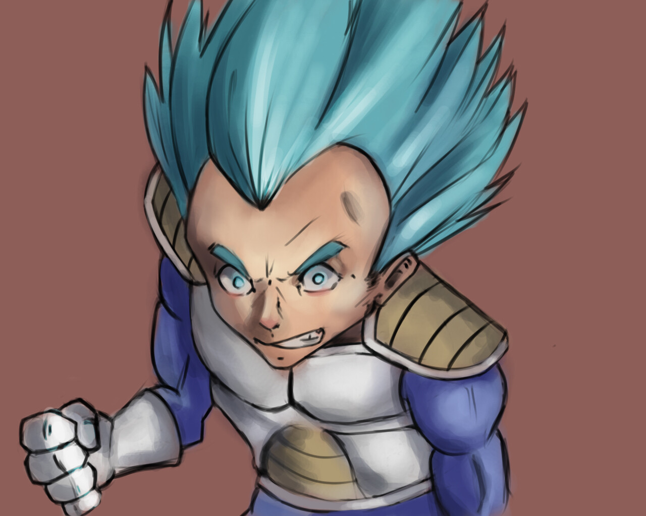ArtStation - vegeta fan art