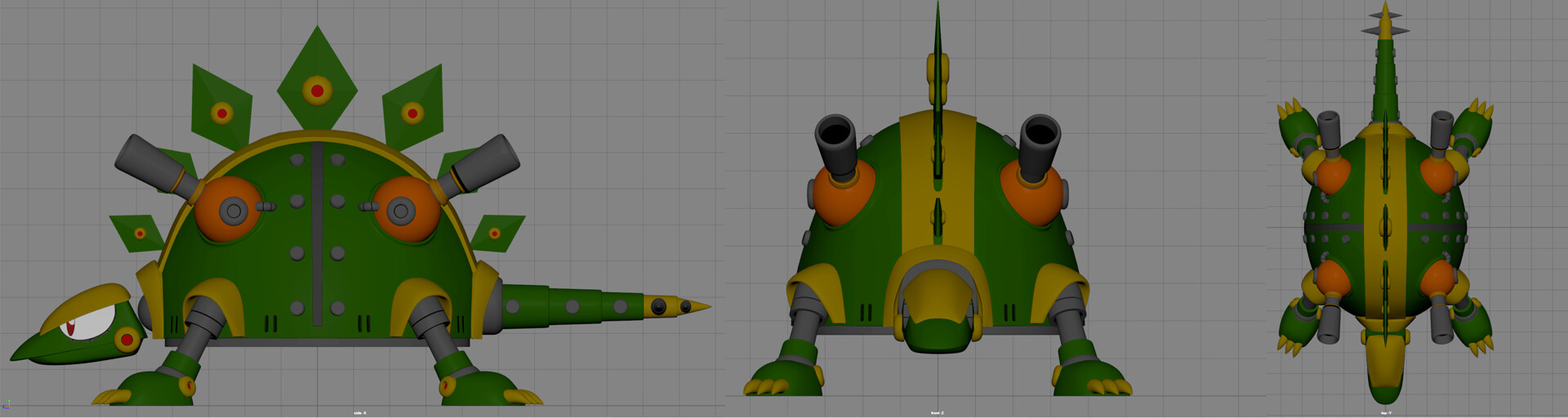 Caelum Beckinsale - Mega Man 7 - Robot Dinosaurs (King Gojulus and ...