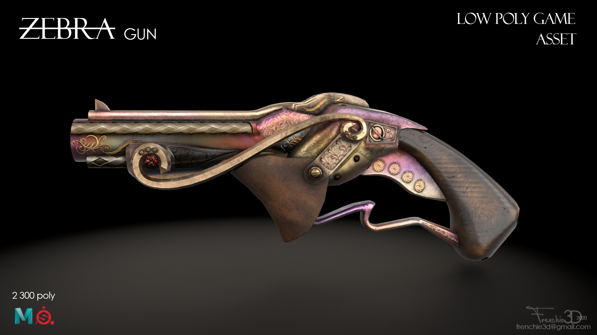 ArtStation - Fantasy Gun Low Poly