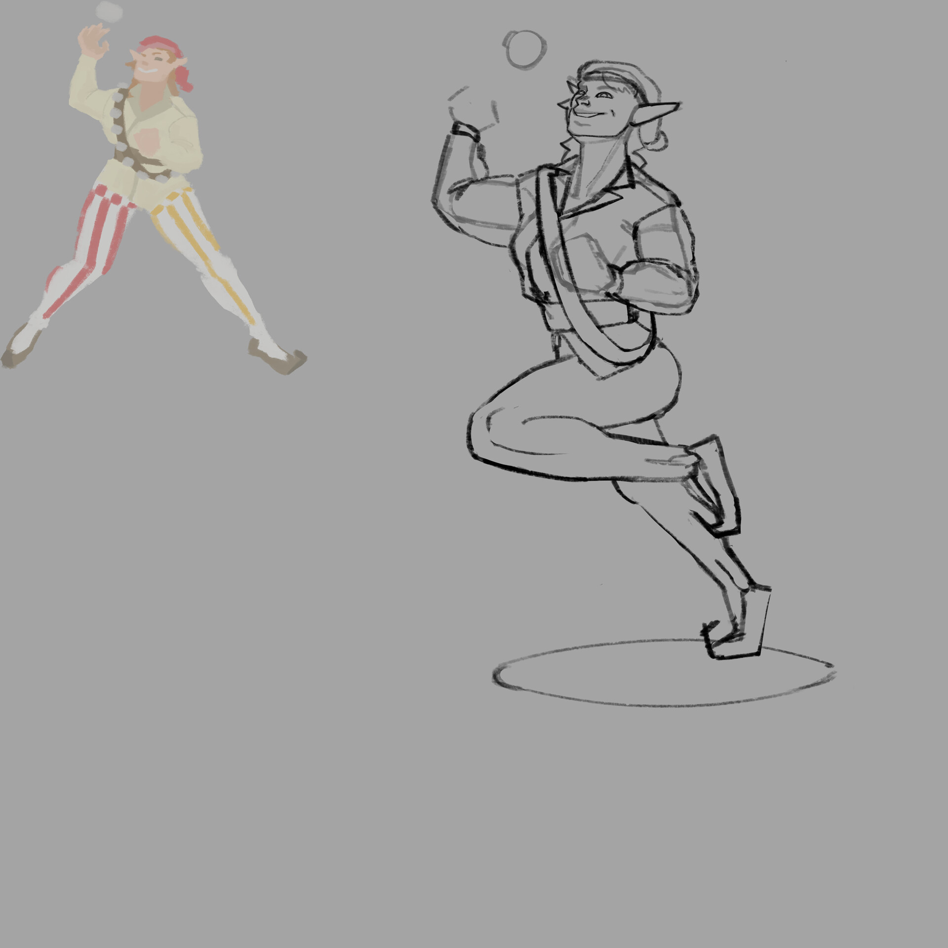 jester drawing poses