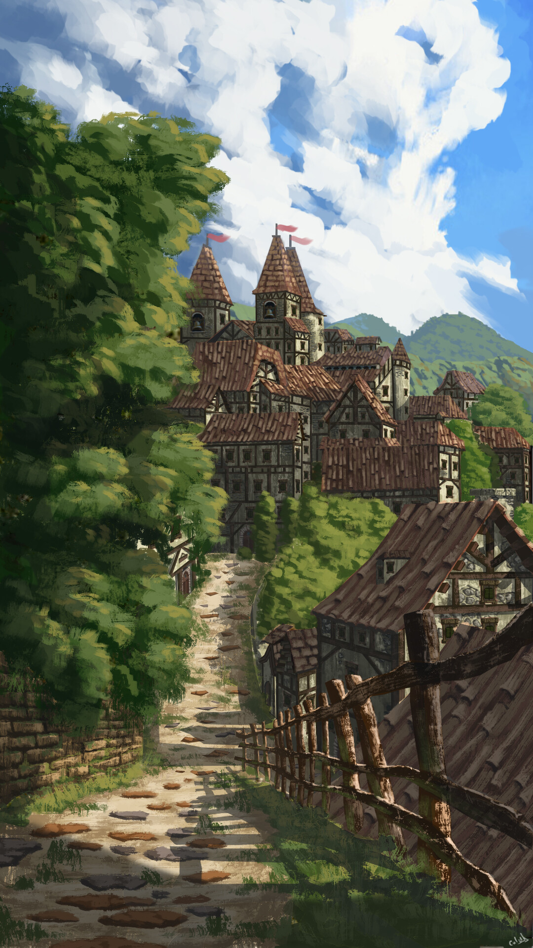 ArtStation - Typical village from the West Region
