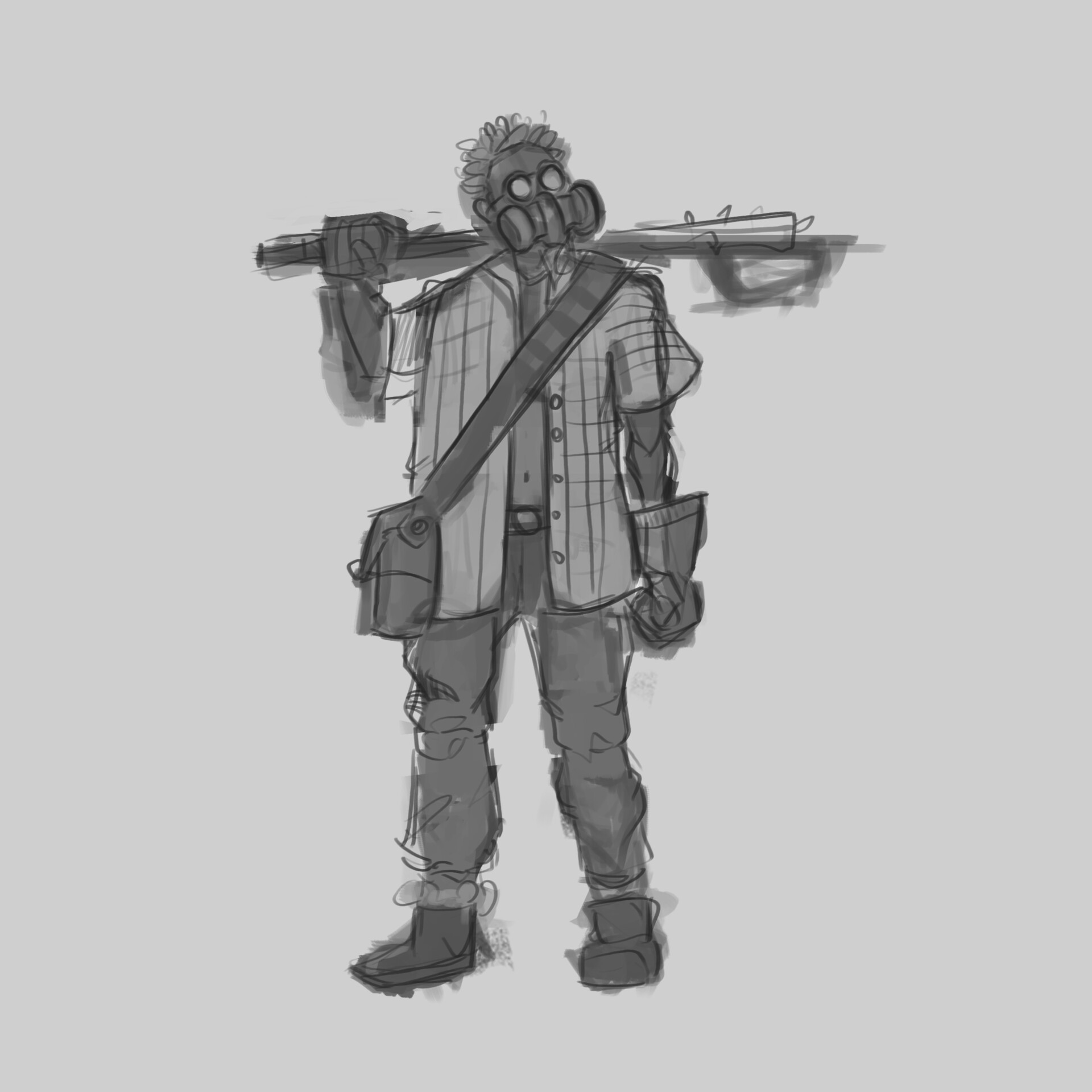 omveer singh - Post-apocalyptic character design