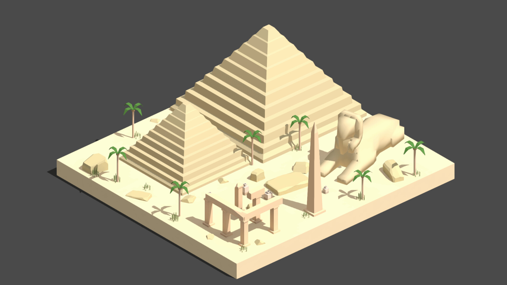 A 3D - Low Poly Egypt