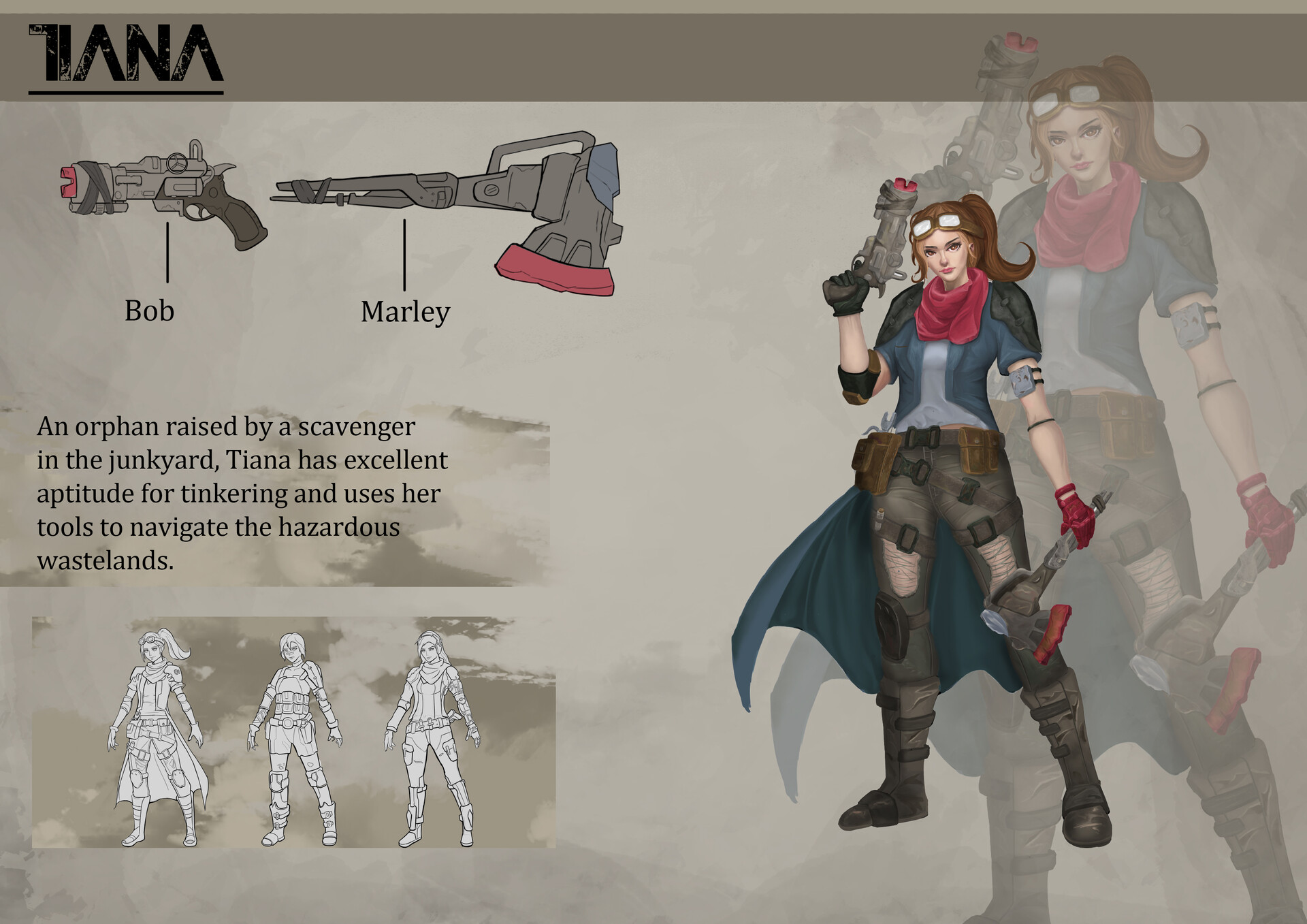 ArtStation - Final year project- Post Apocalyptic Character Concept