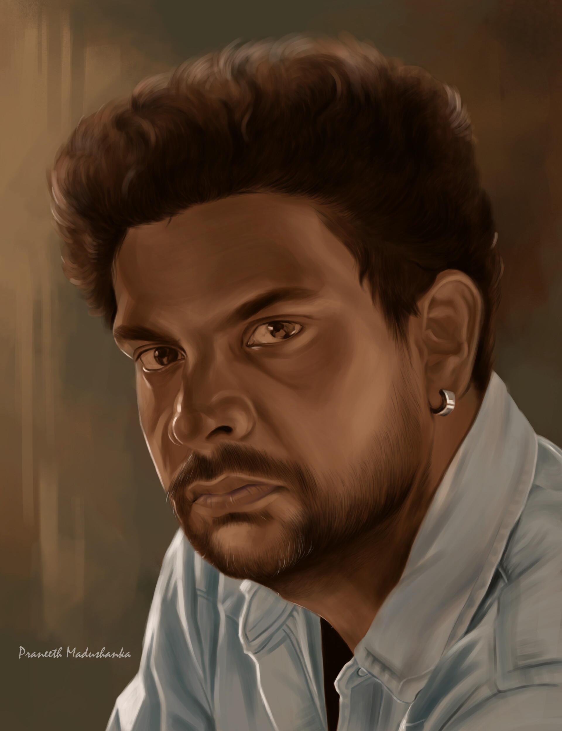 ArtStation - Digital Portrait Of Roshan Ravindra