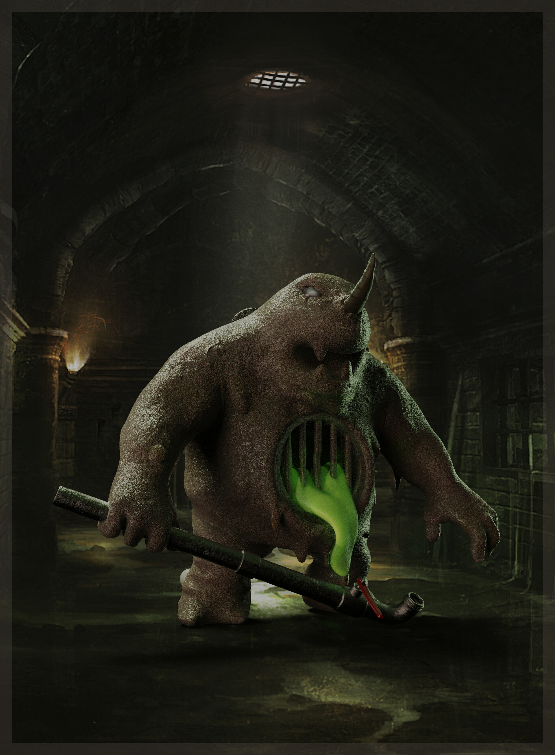 ArtStation - Mudman with Slime