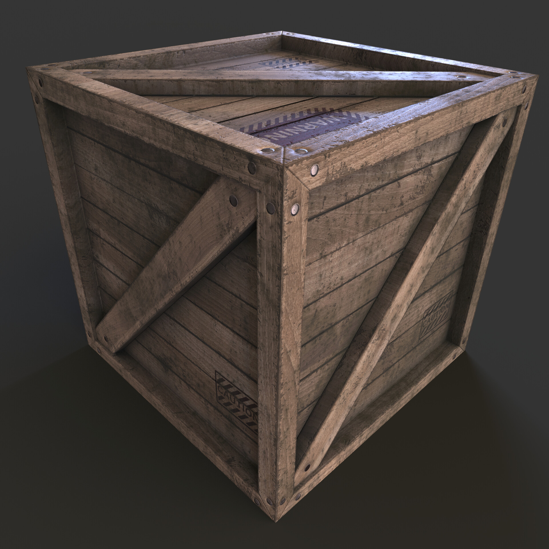 ArtStation - Low Poly Wooden Crate