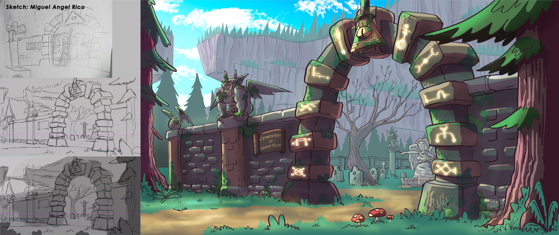 Gravity Falls Concept Art
