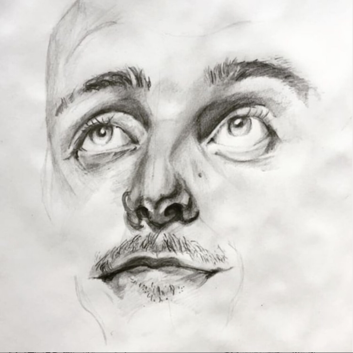 Matt Richards-Clark (MRC Sketch) - Self Portrait - Traditional Pencil Piece