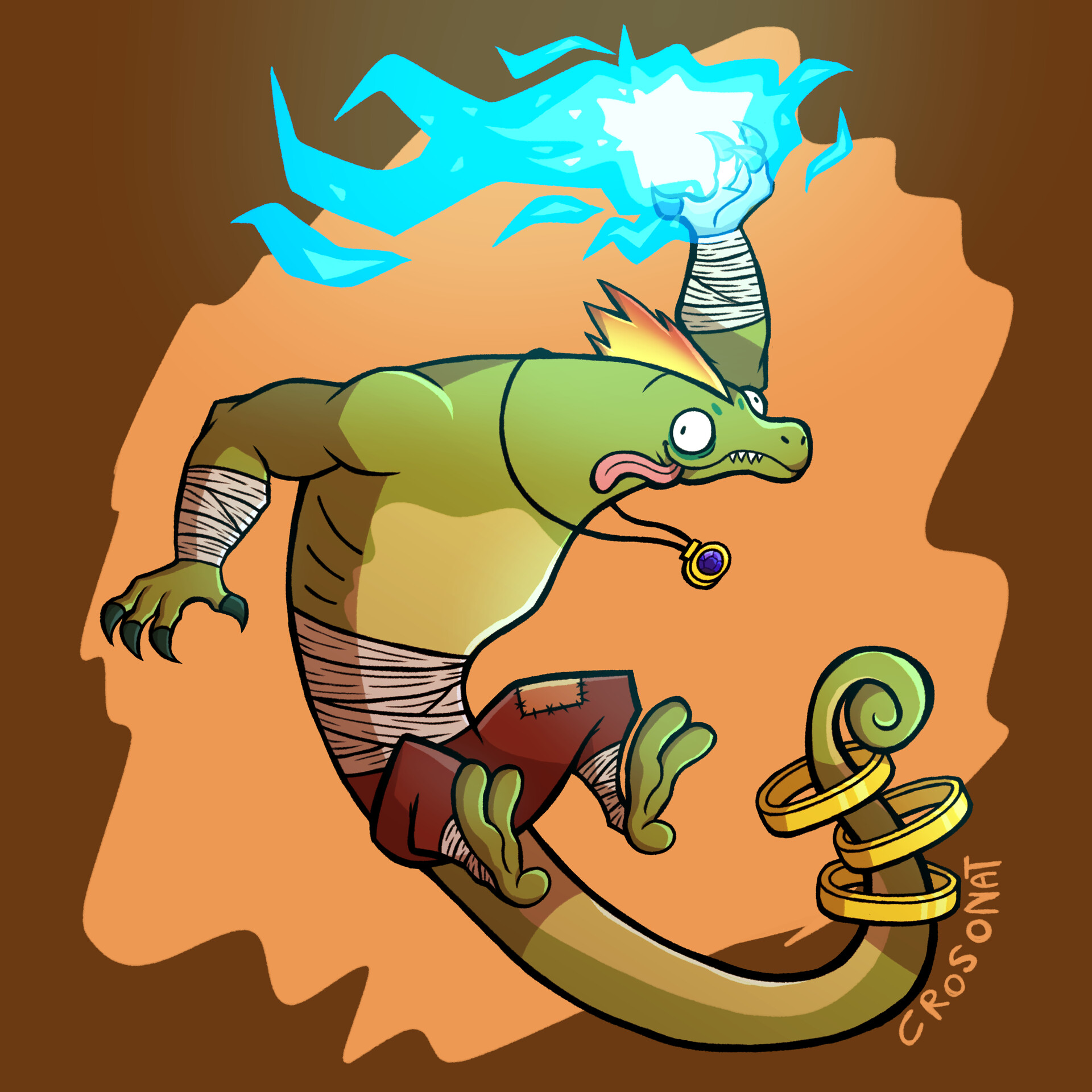 ArtStation - Lizard Sorcerer