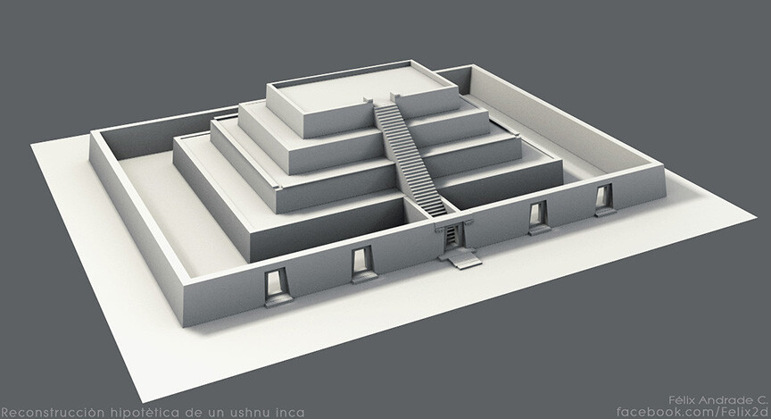 Félix Andrade - Ushnu - Inca pyramid