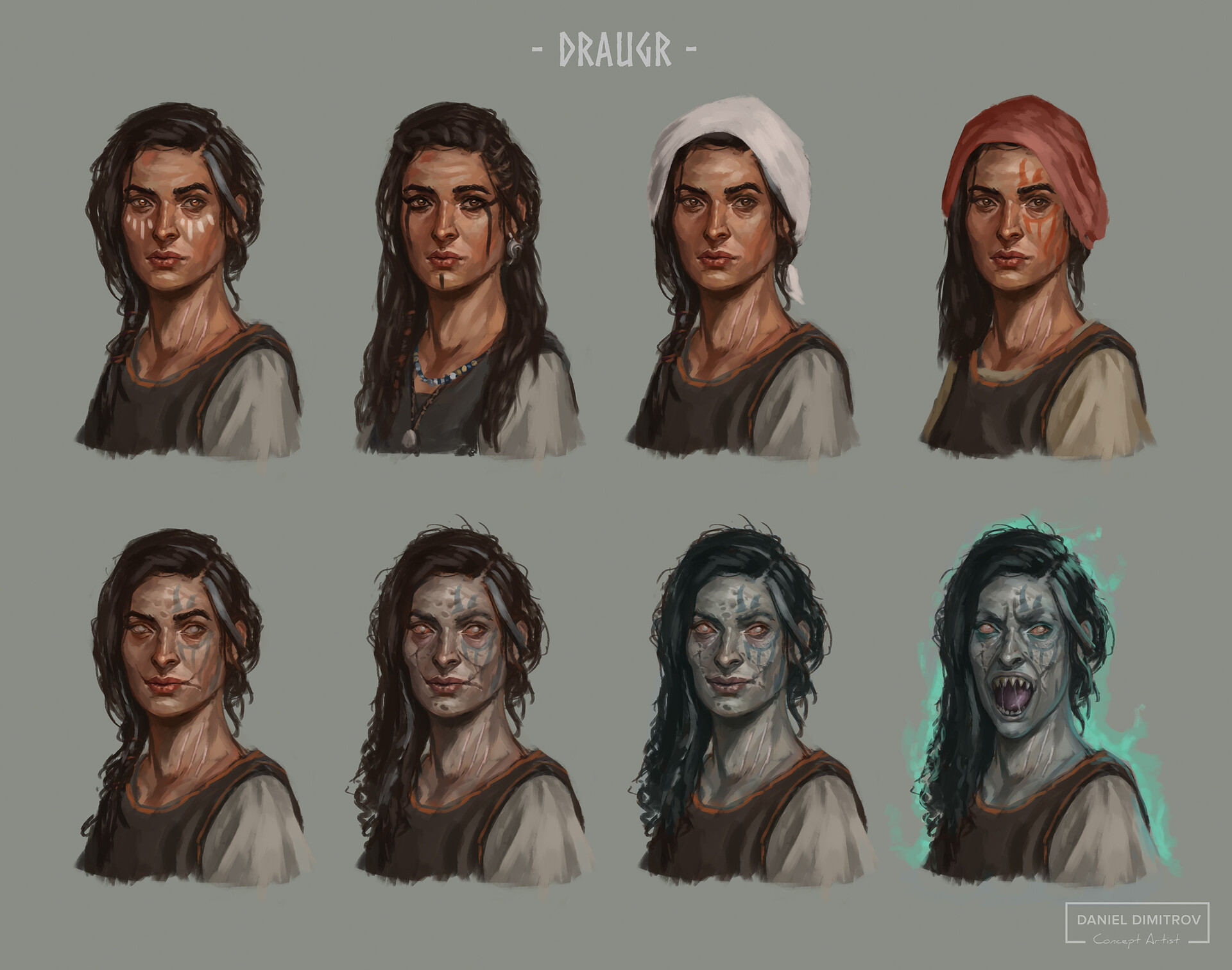 ArtStation - Draugr Villager Concepts, Daniel Dimitrov
