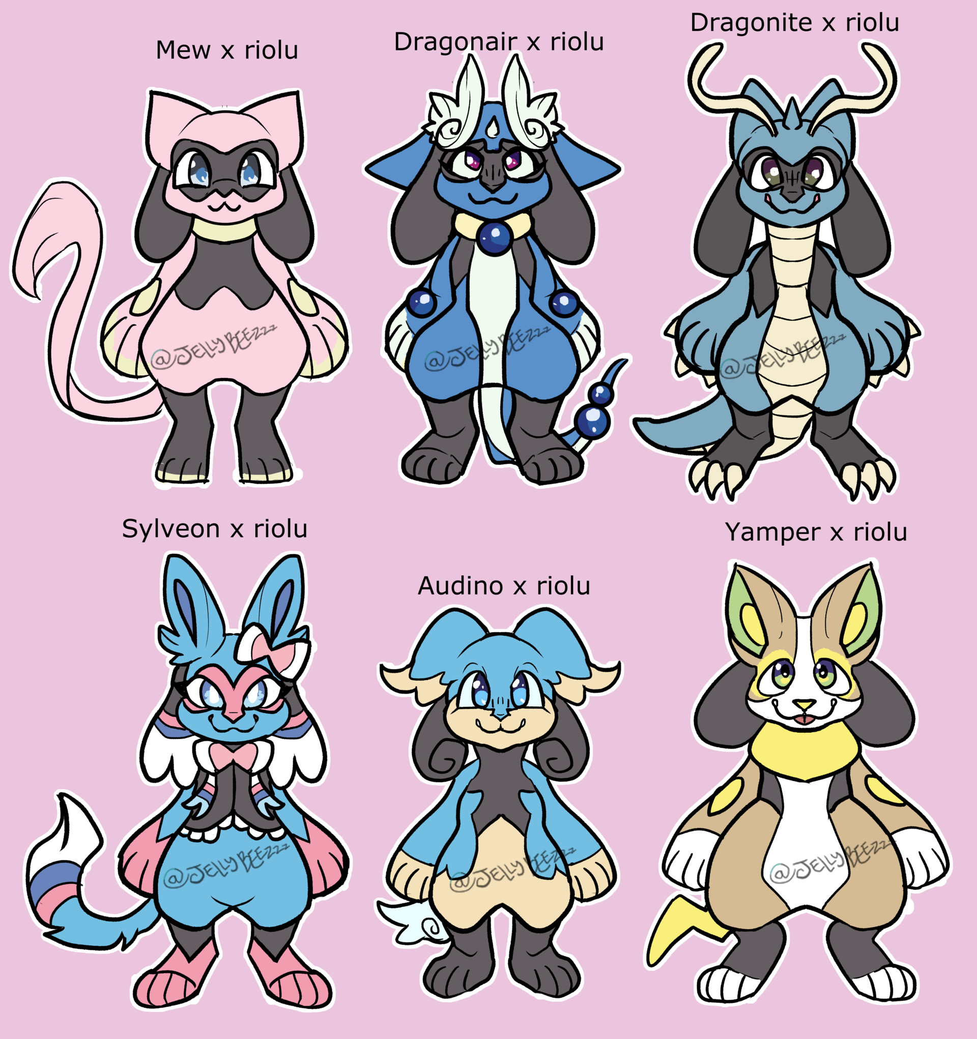 ArtStation - Pokemon Riolu Fusions