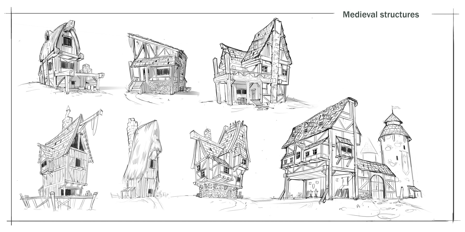 ArtStation - Medieval structures