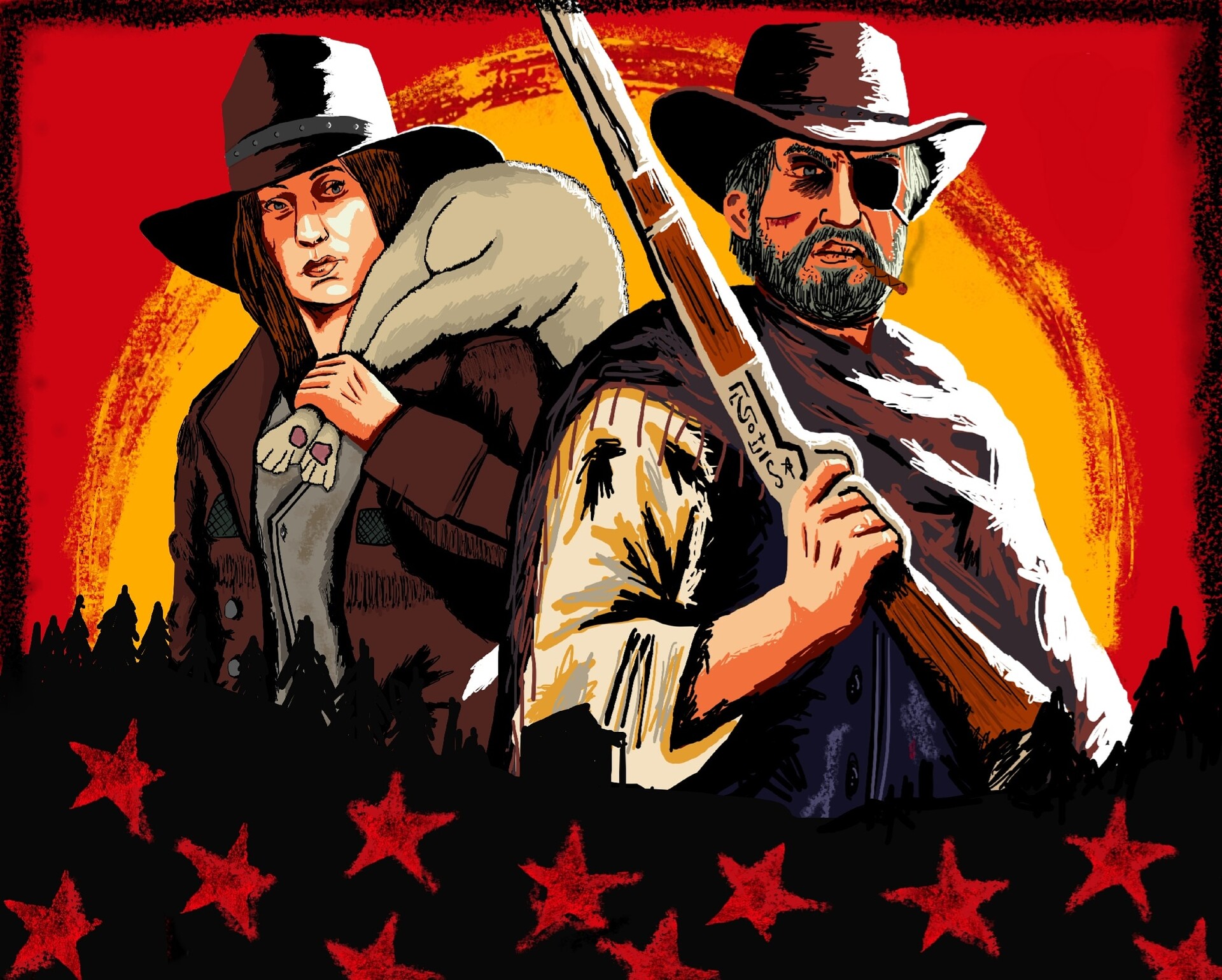 ArtStation - Rdr 2 fan art