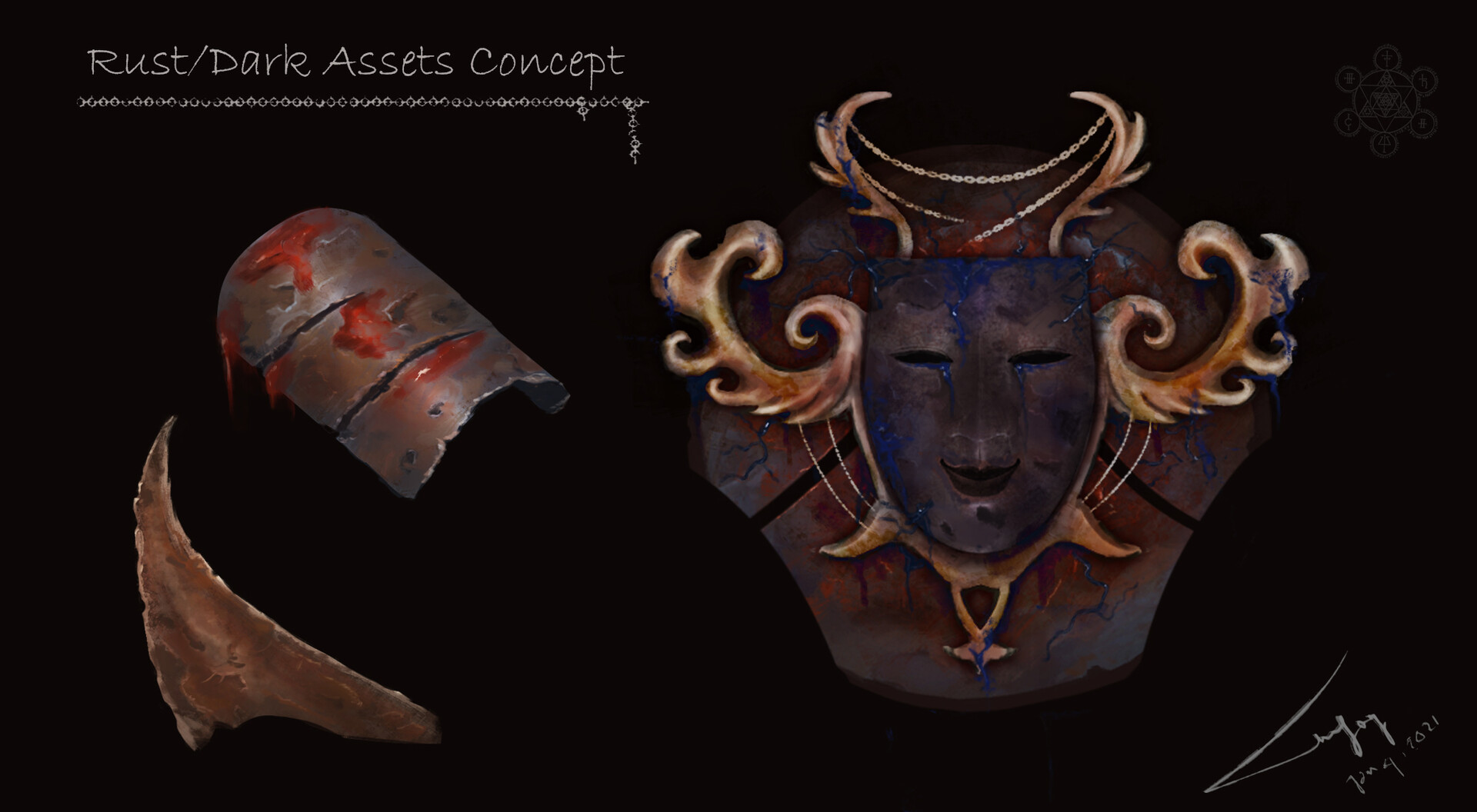ArtStation - Dark Assets concept
