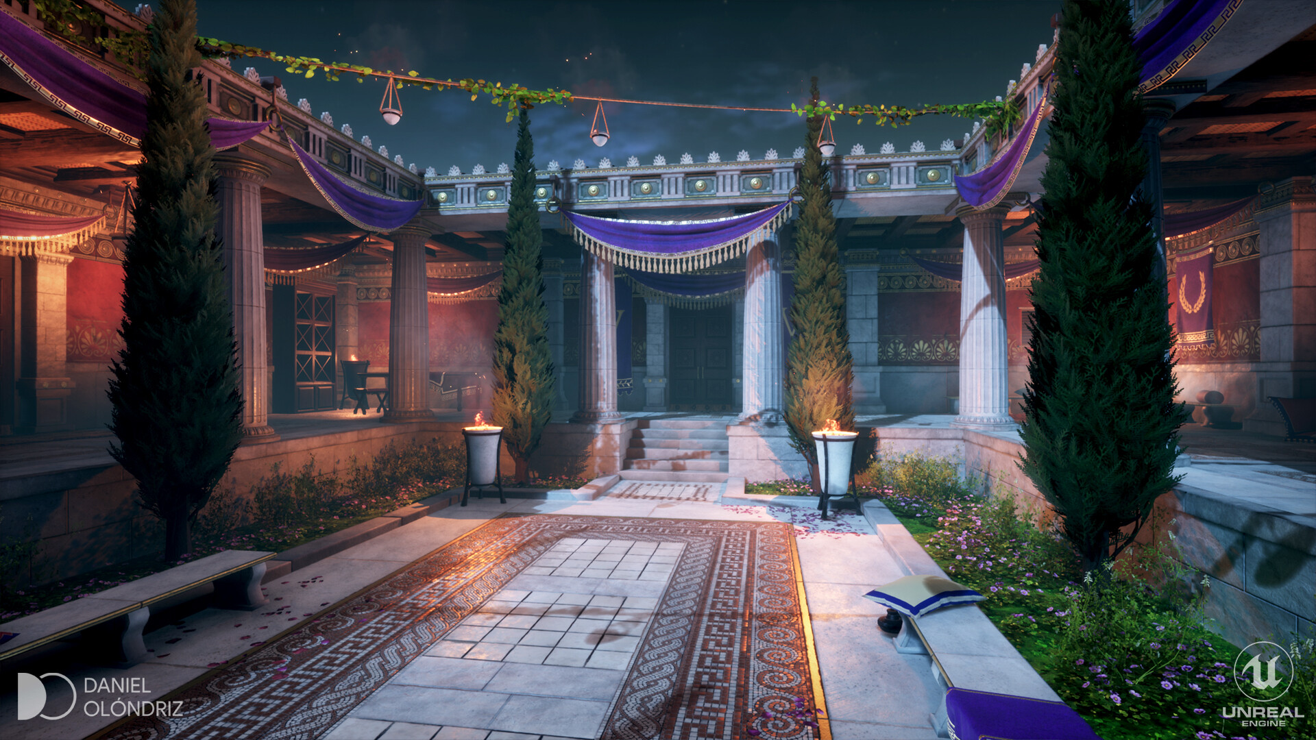 Daniel Olondriz - Ancient Roman House / Villa - Game Environment ...