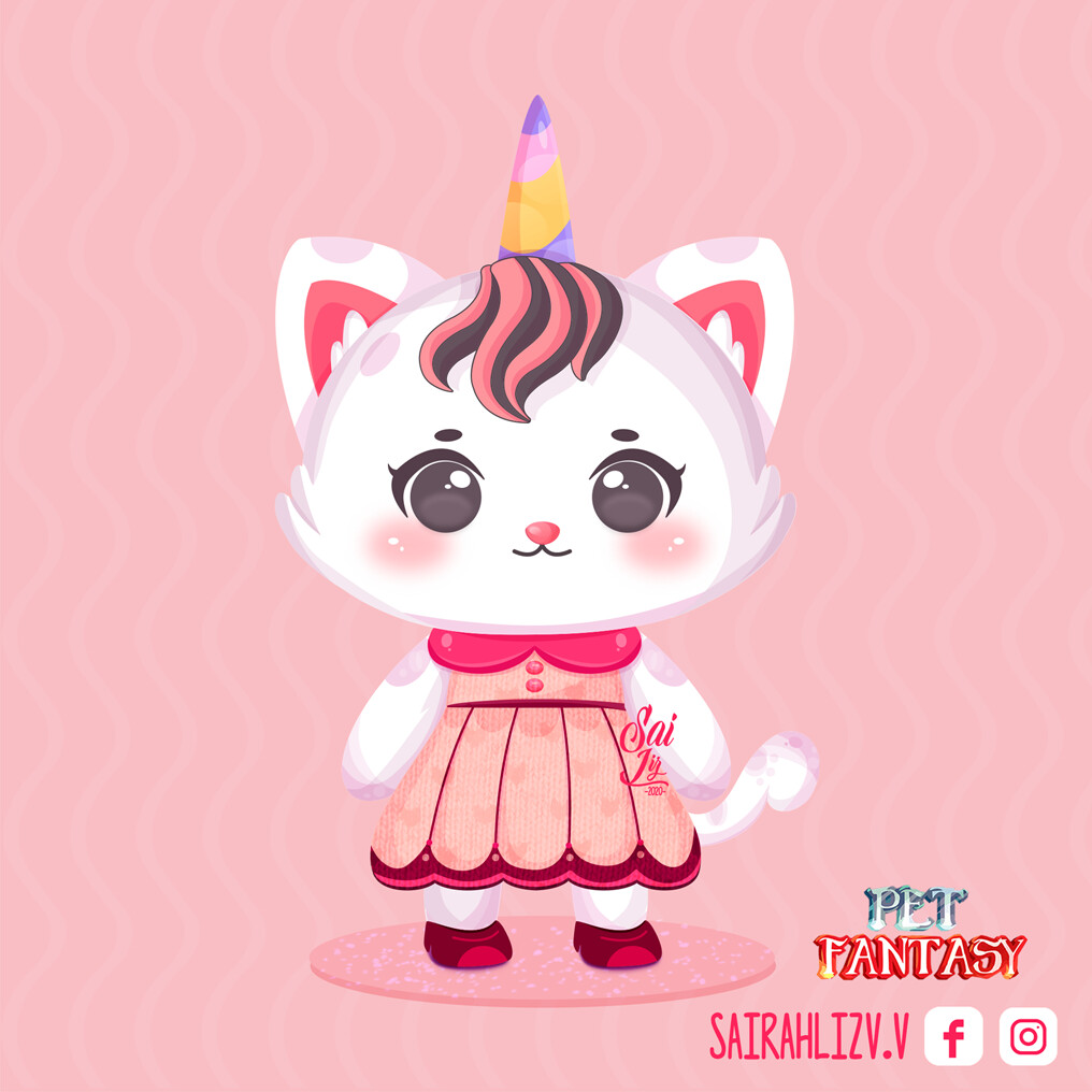 ArtStation - Funsi, unicorn kitten