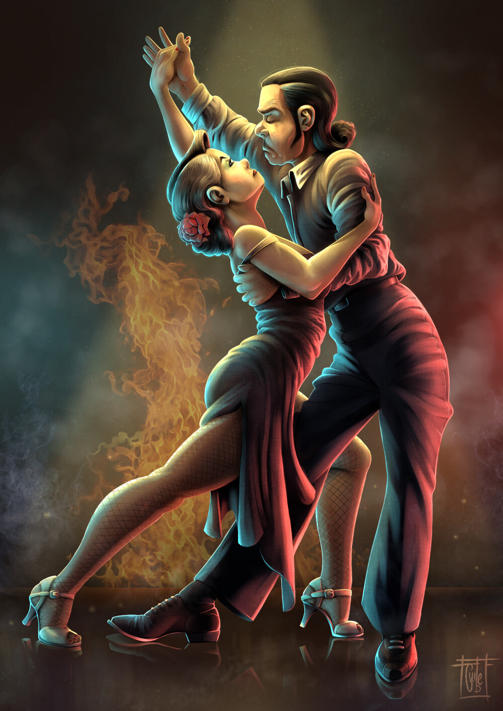 ArtStation - Tango dancers