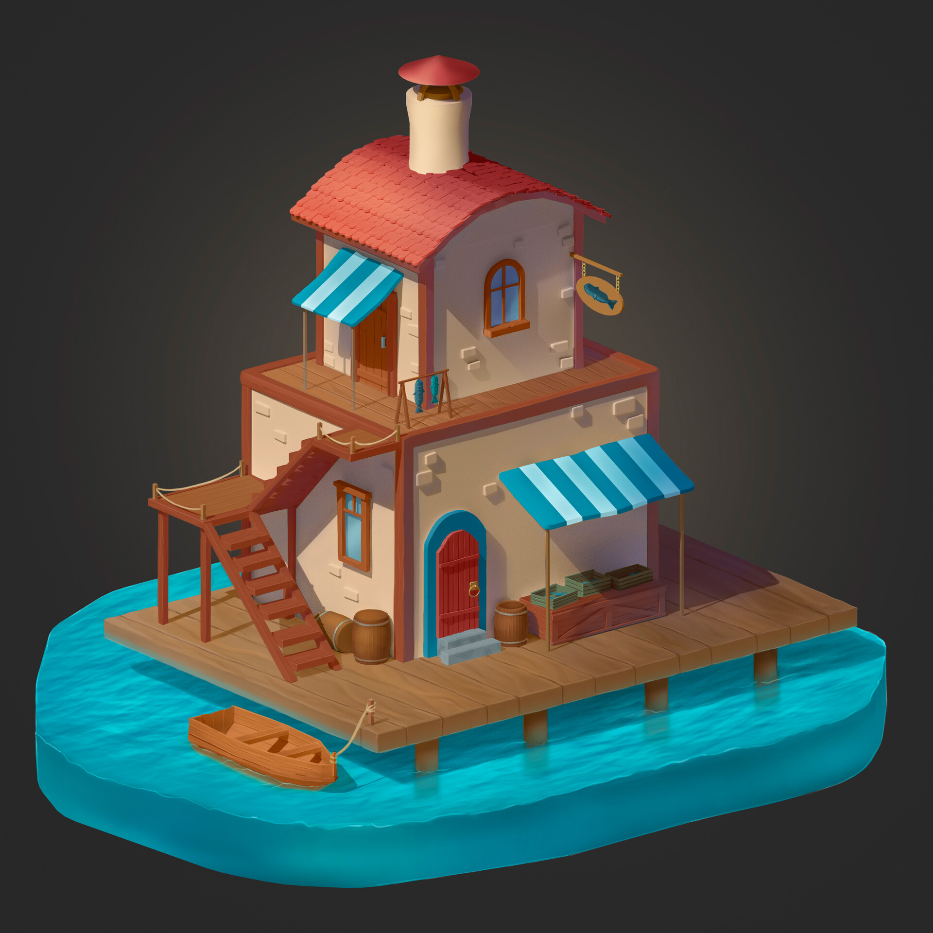 ArtStation - Fisherman's house