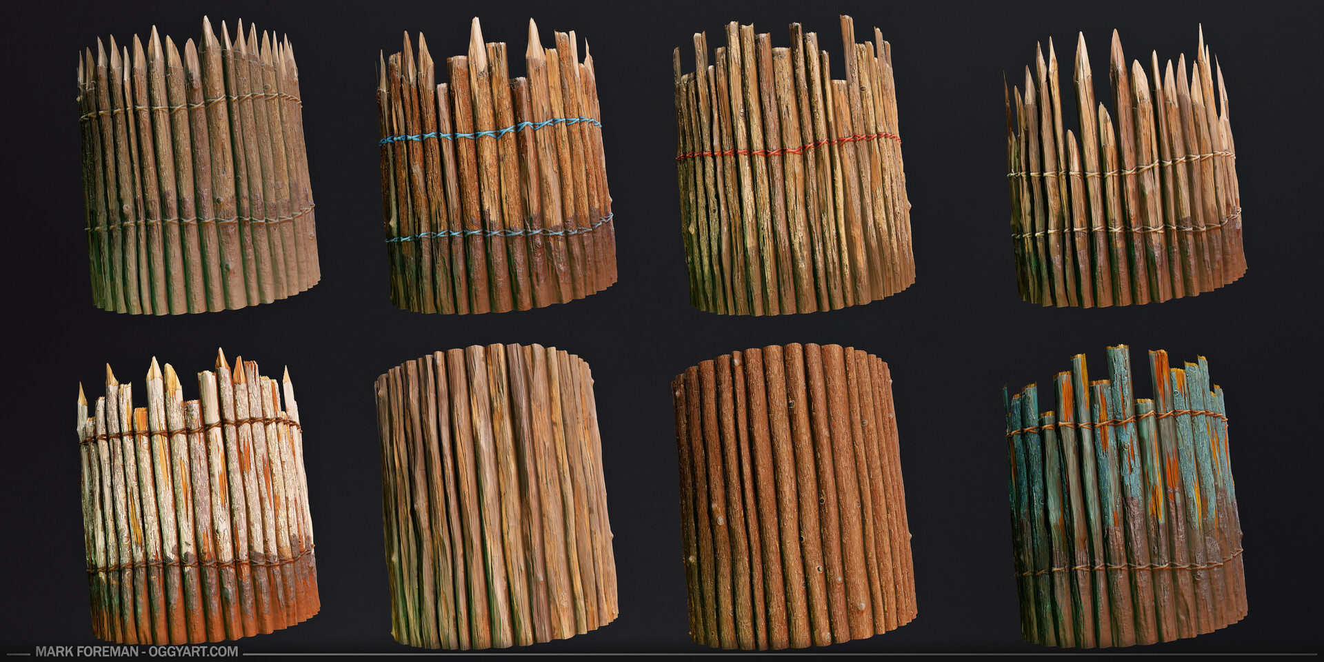 Mark Foreman - Medieval Wooden Stakes Palisade - Substance Source ...