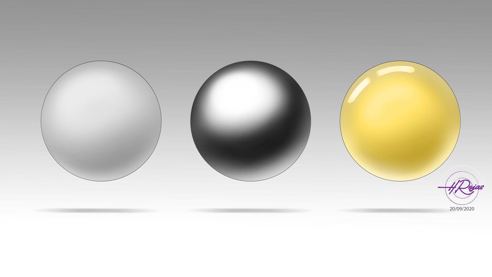 ArtStation - Different material reflective