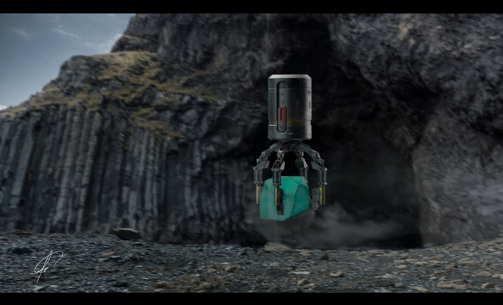 ArtStation - Miner Robot- Concept Art