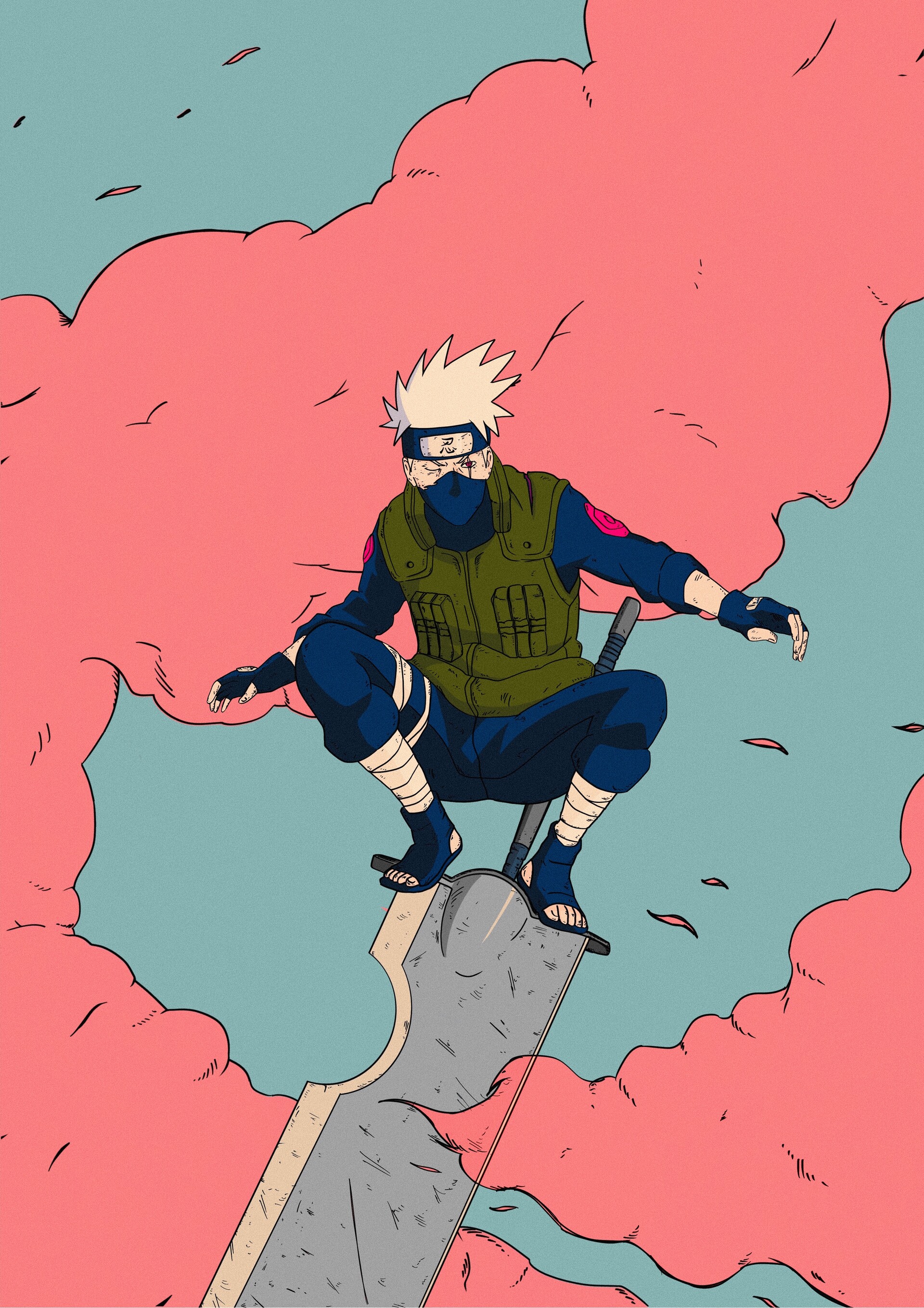 ArtStation - Kakashi on 4th Shinobi World War
