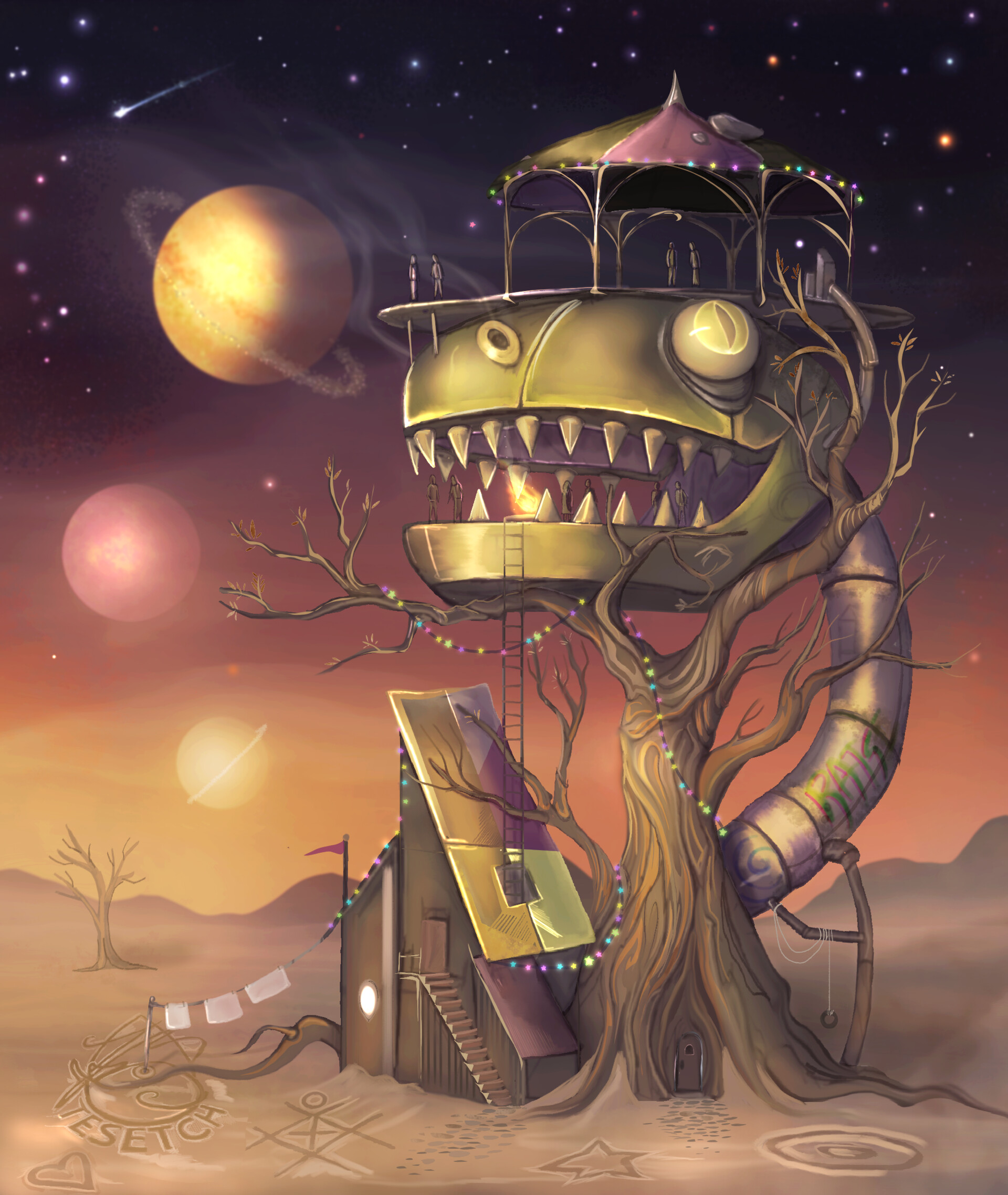 ArtStation - Rugrat-like Treehouse
