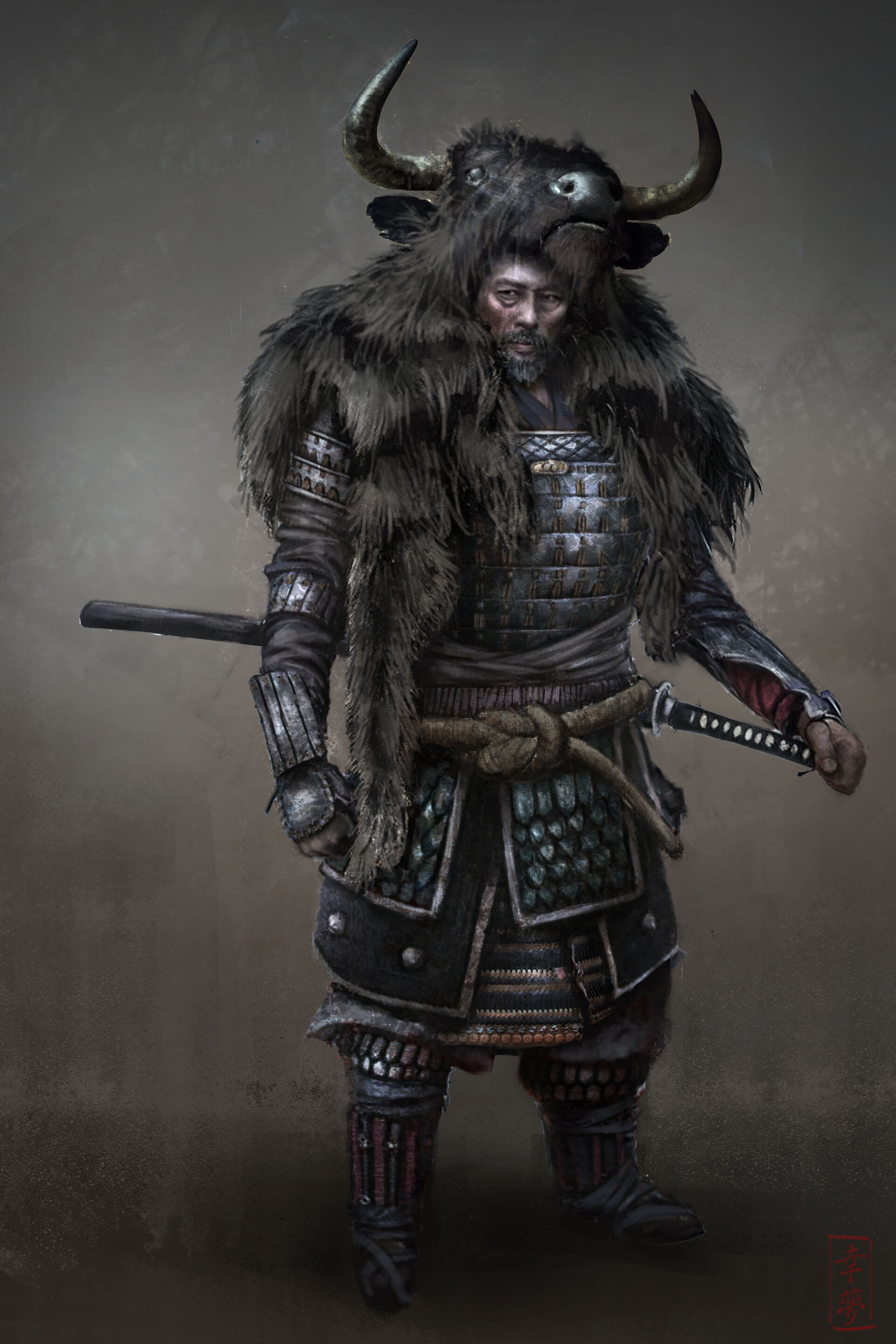 ArtStation - For Honor Fan Concept Art - Year of the Bull Part 1