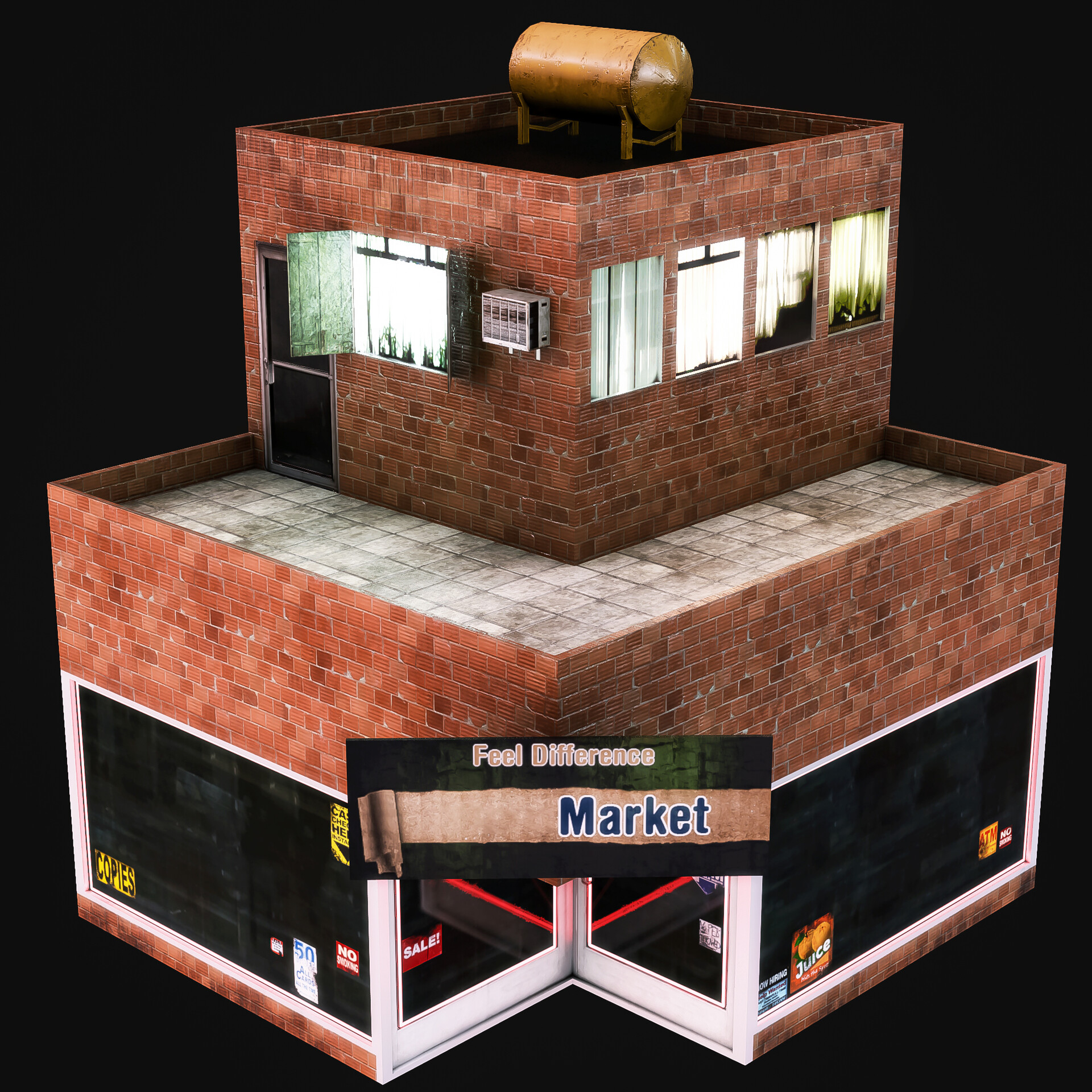 ArtStation - Building 01 - PBR