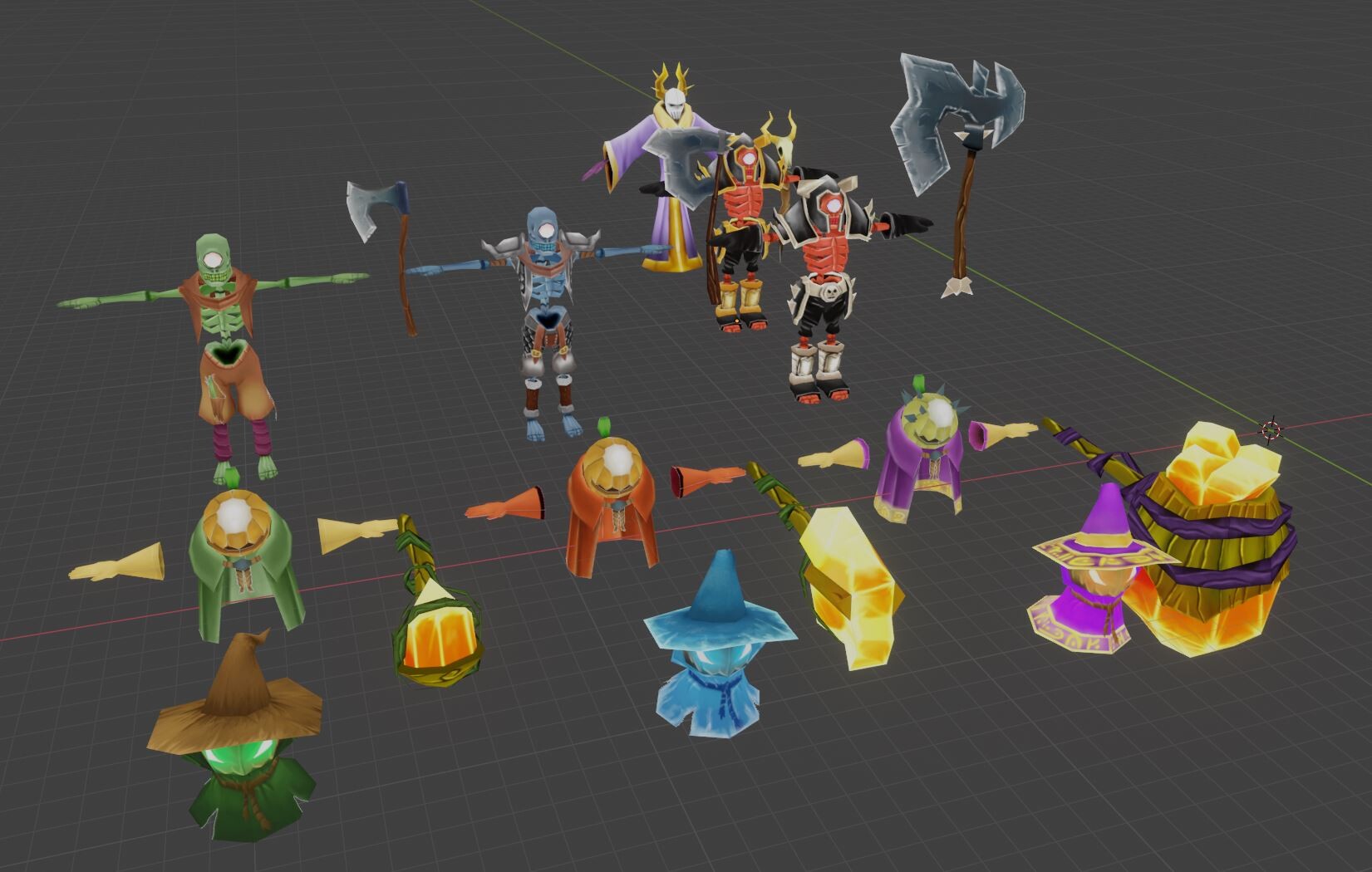 ArtStation - Enemy character collection - cartoon horror themed (game ...