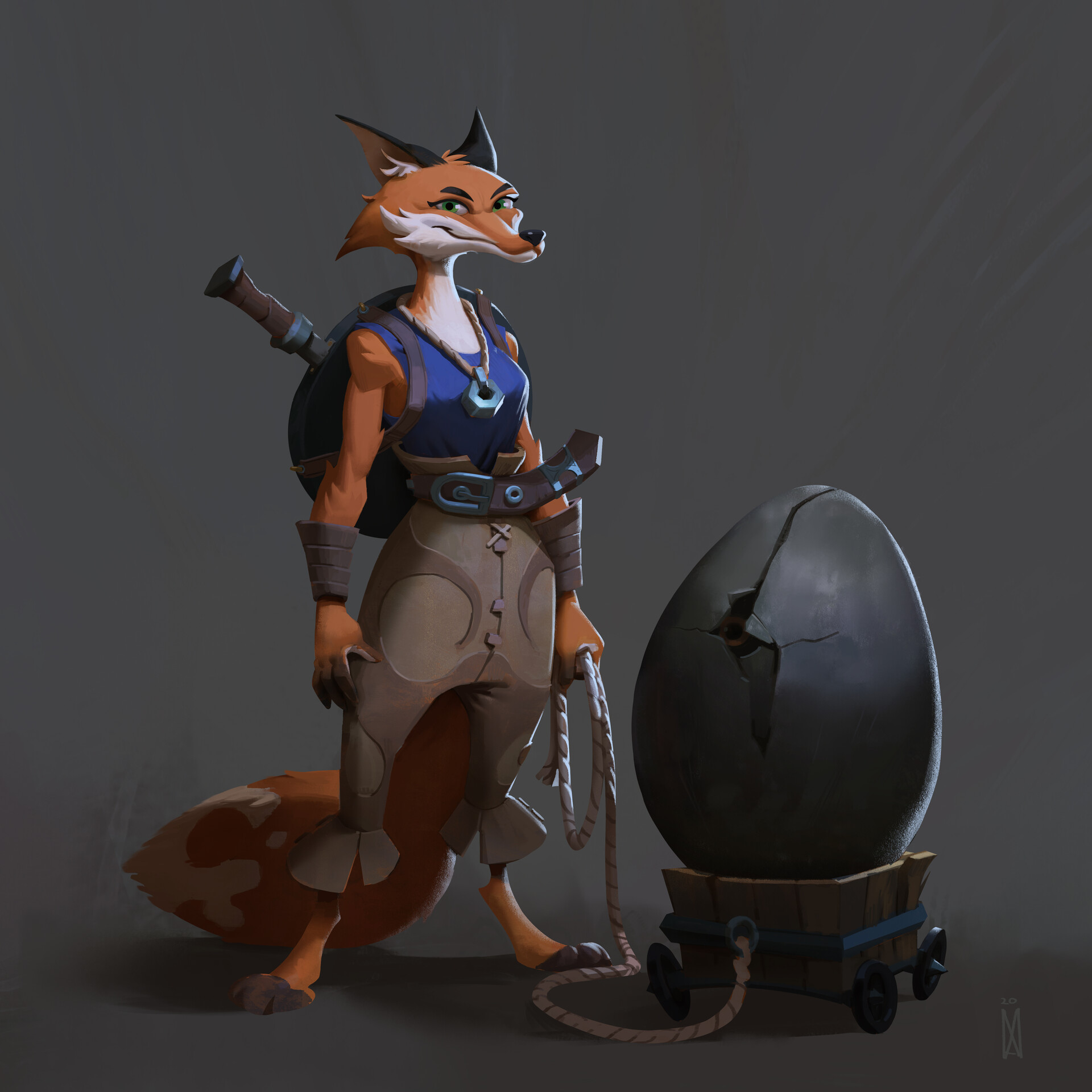 ArtStation - Kaya, The Egg Huntress / Fox Adventurer