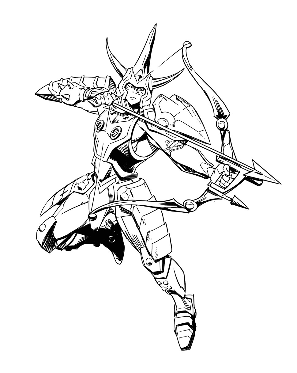 ronin warriors coloring pages