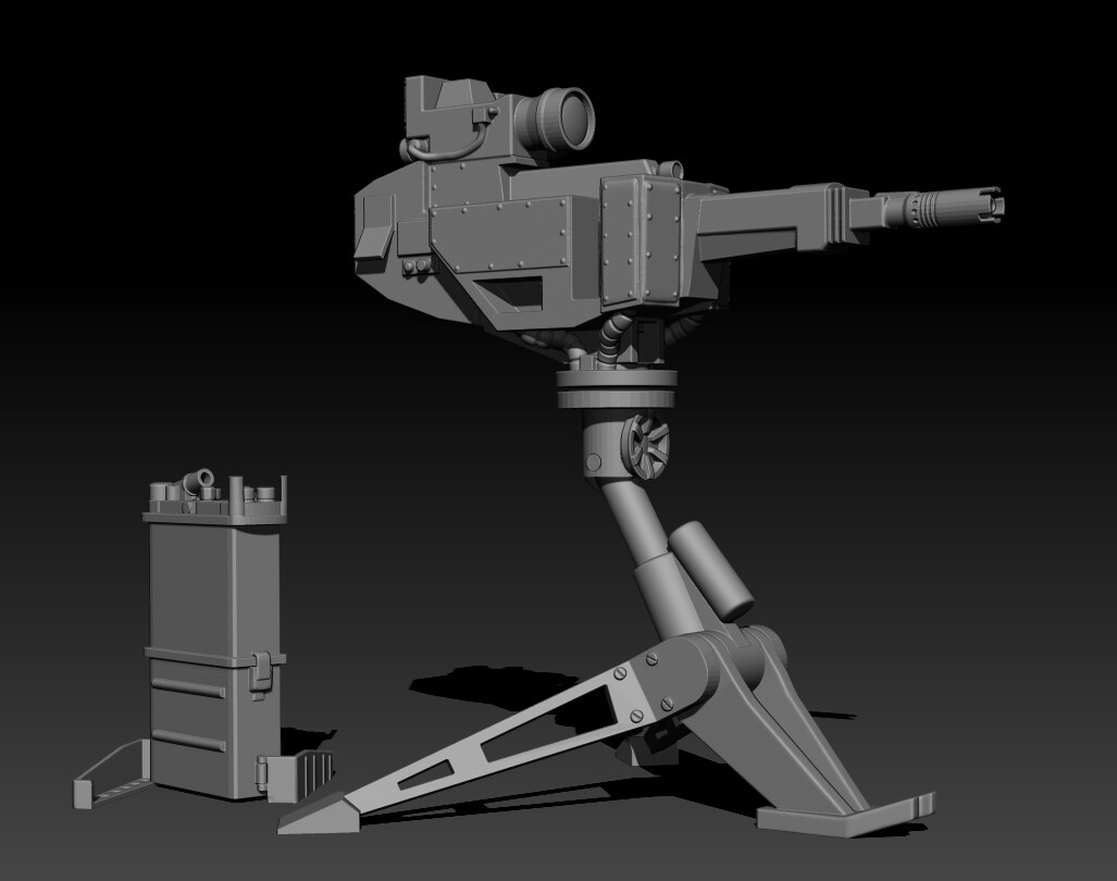 ArtStation - UA 571-C Automated Sentry Gun