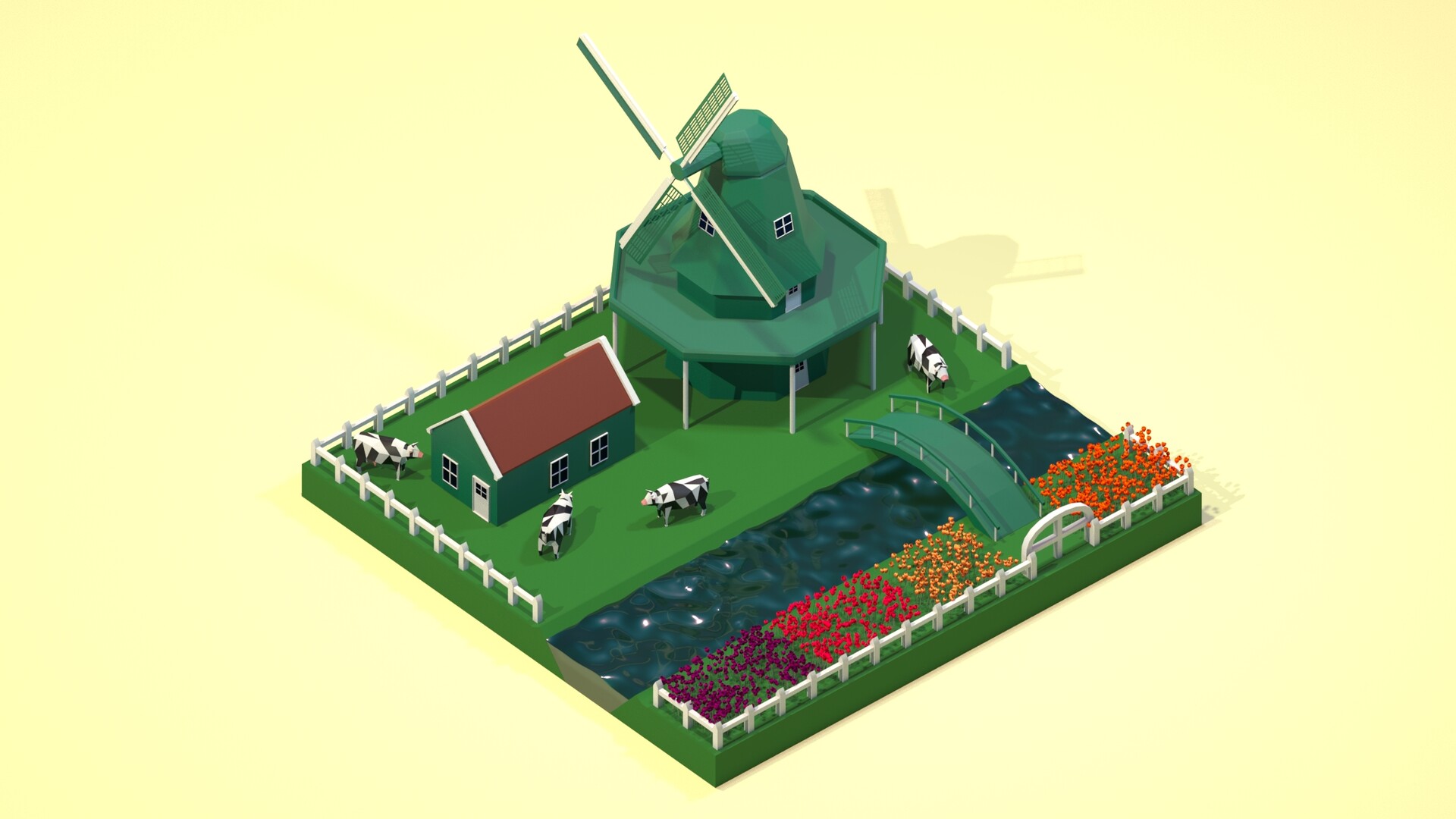 ArtStation - Low-Poly Windmill