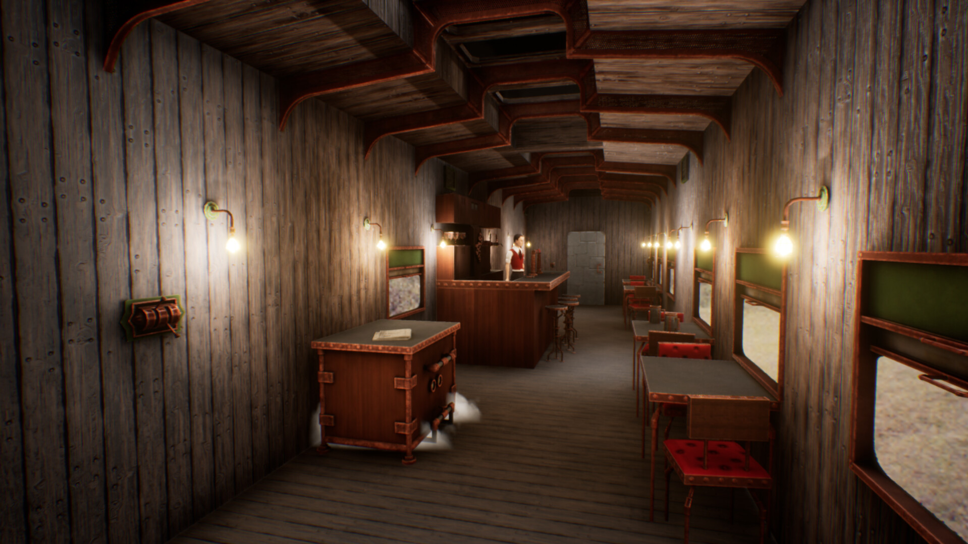 ArtStation - Steampunk train Game environment