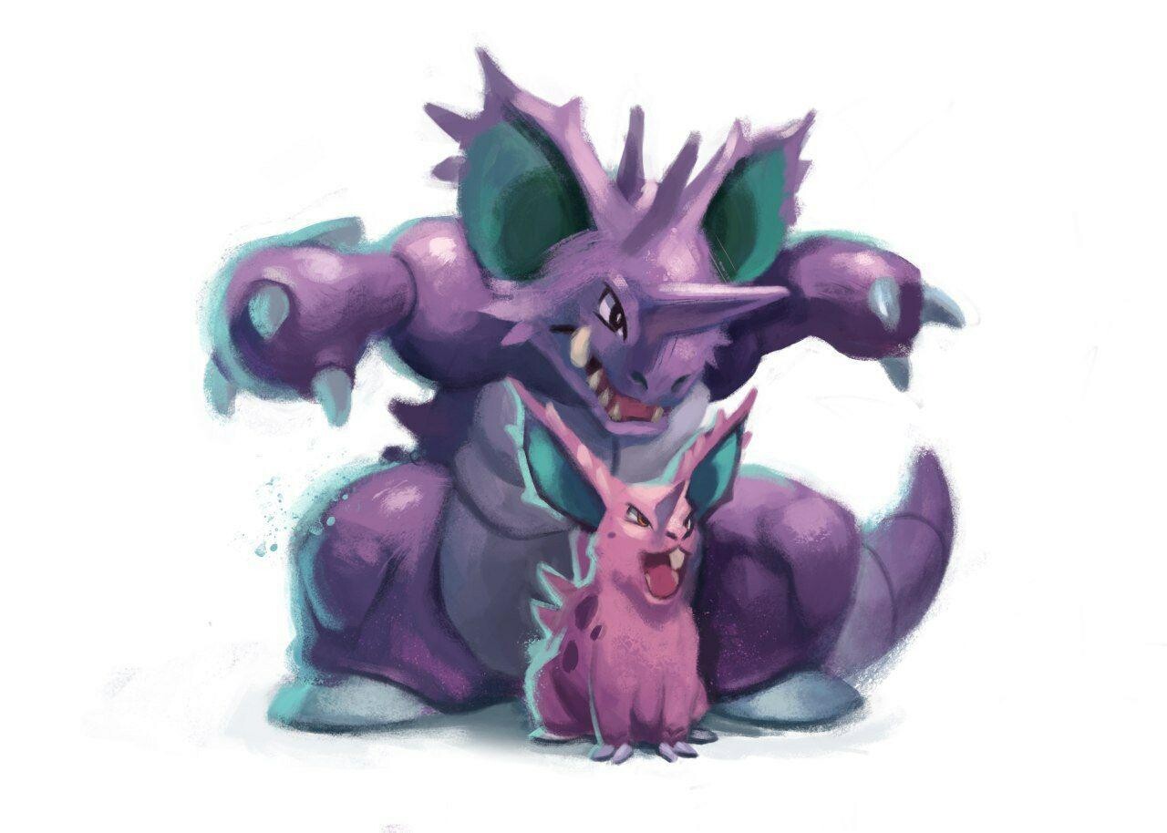 ArtStation - Nidoran & Nidoking