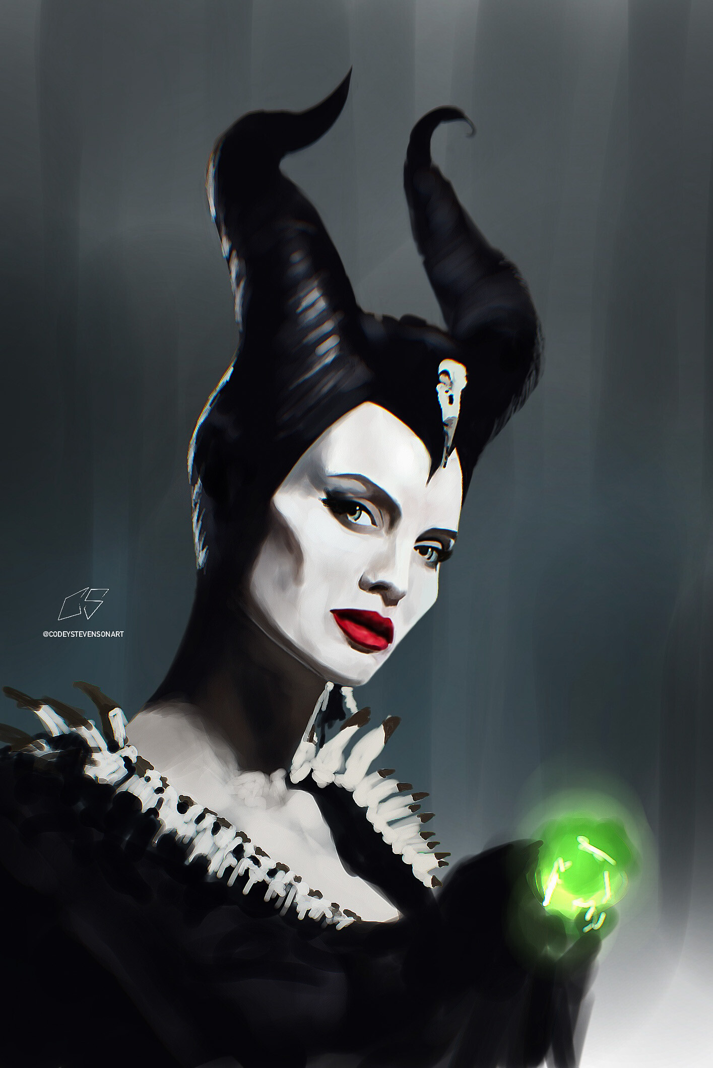 ArtStation - Maleficent Round Brush Fan Art
