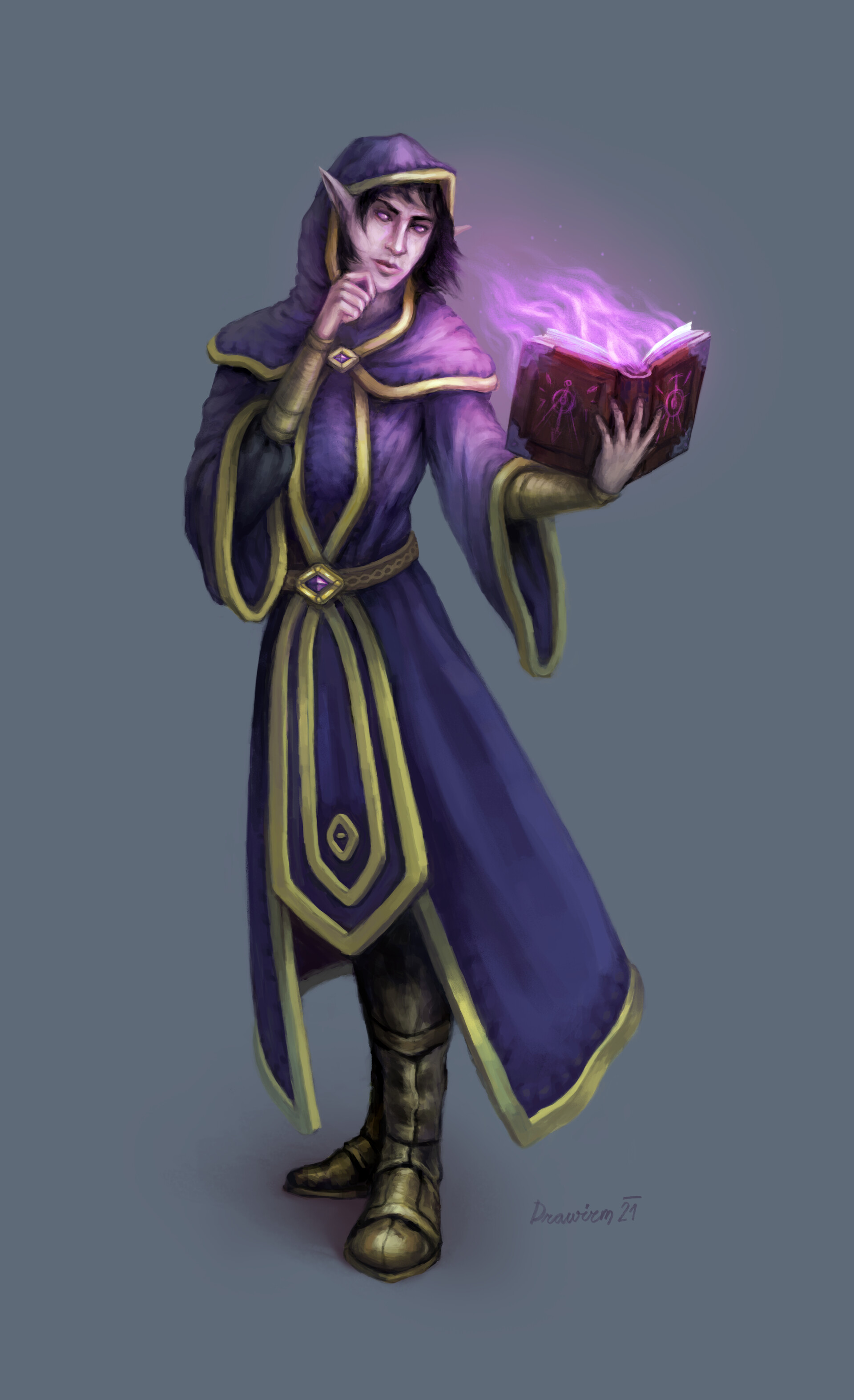 ArtStation - High elf warlock