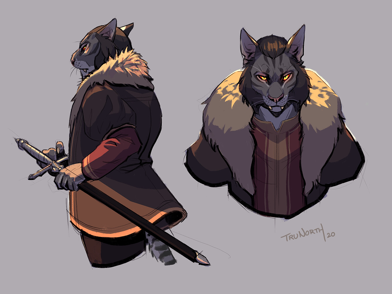 how to draw a khajiit step by step