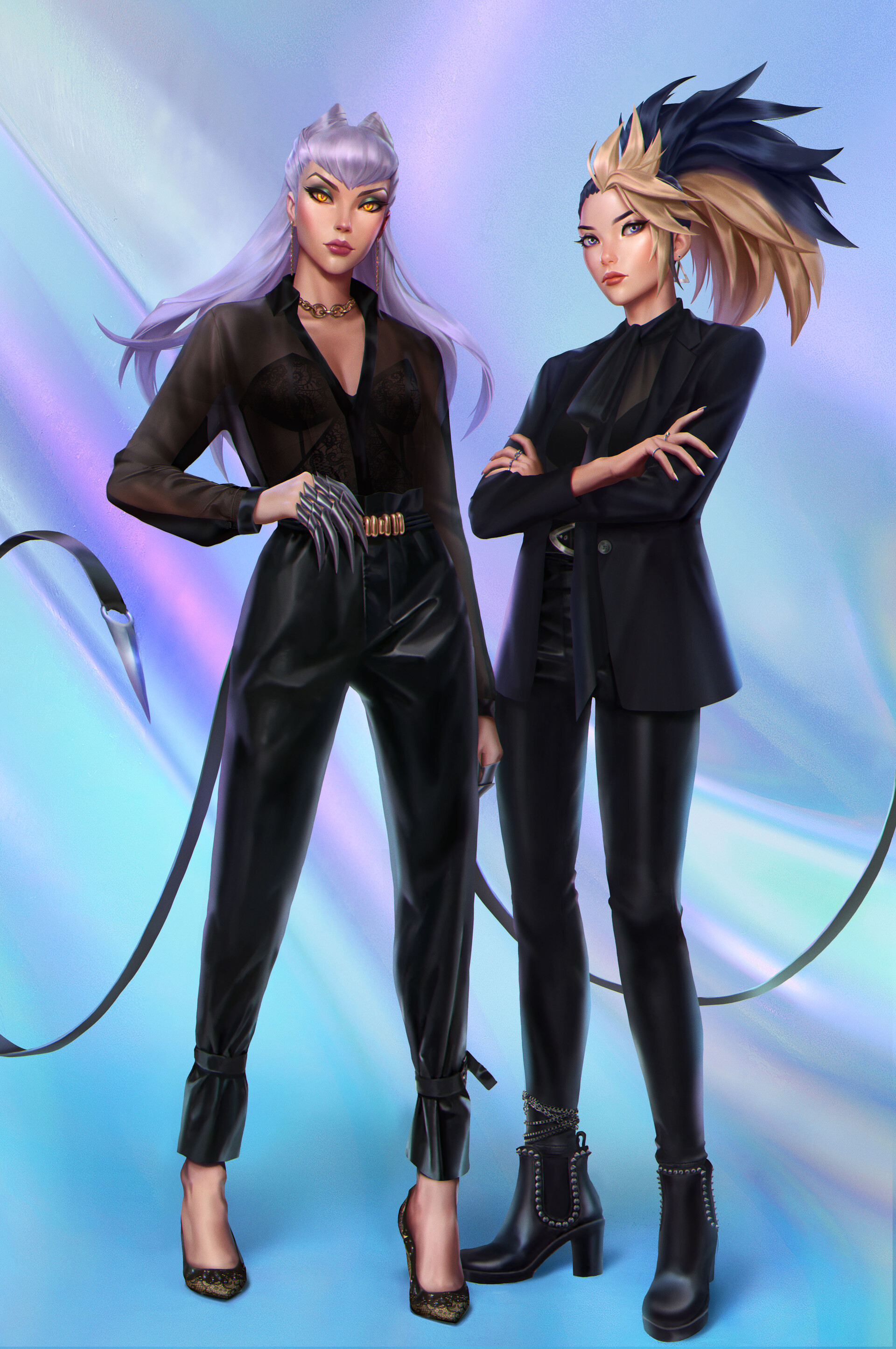 ArtStation - Eve and Akali