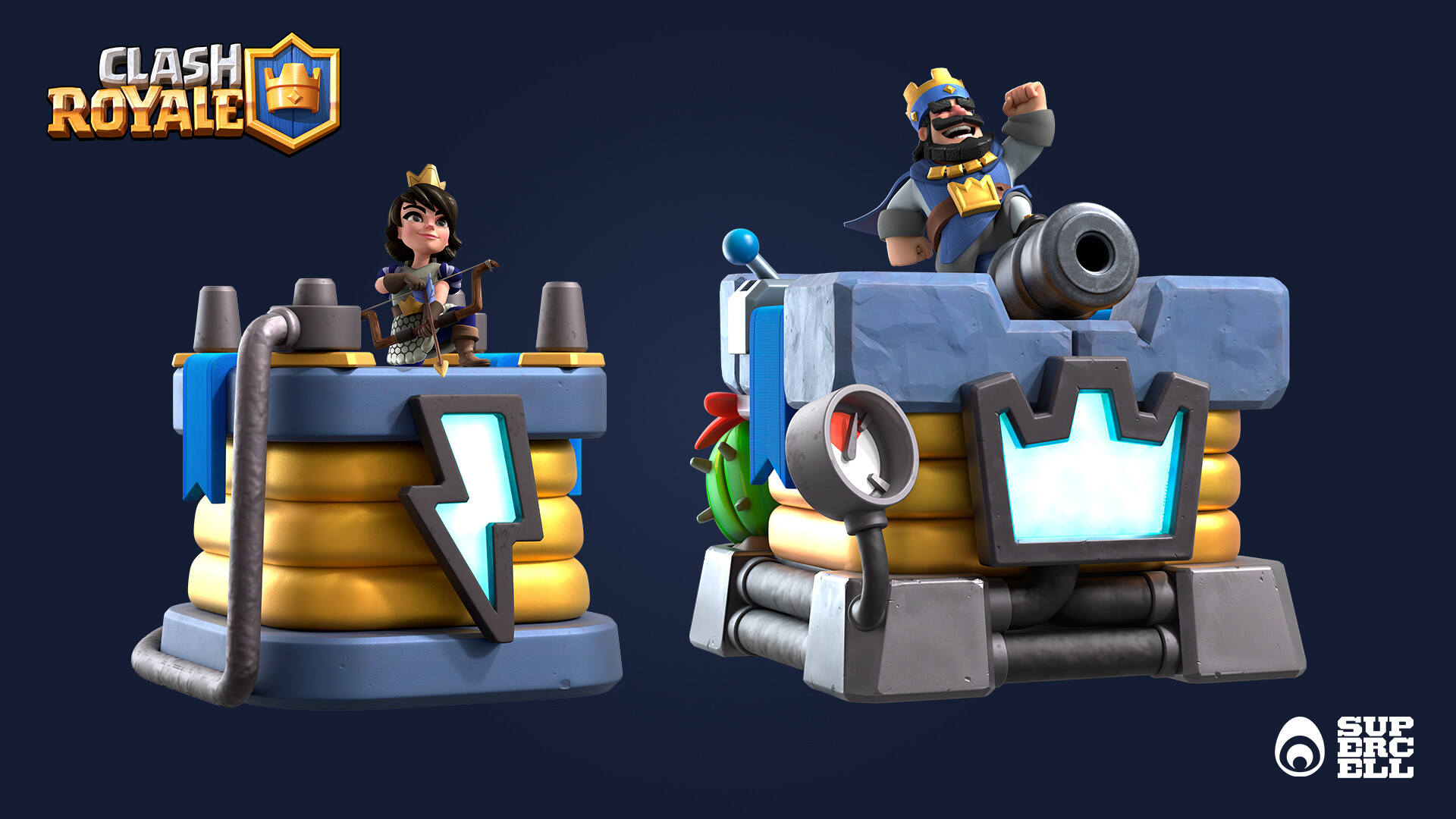 Perrine Lozinguez - Clash Royale | Electro Valley & Frozen Peak Towerskins